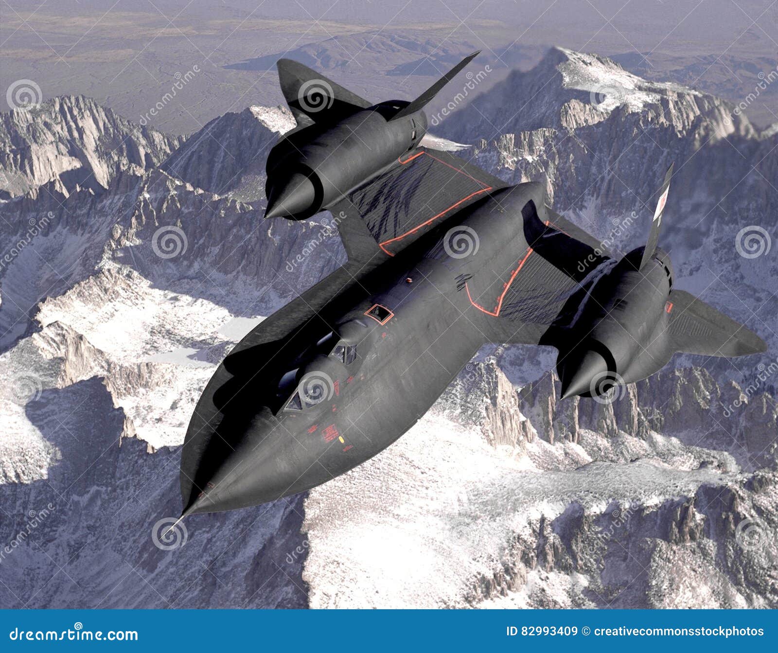 Black Jetplane Flying On The Sky Picture. Image: 82993409