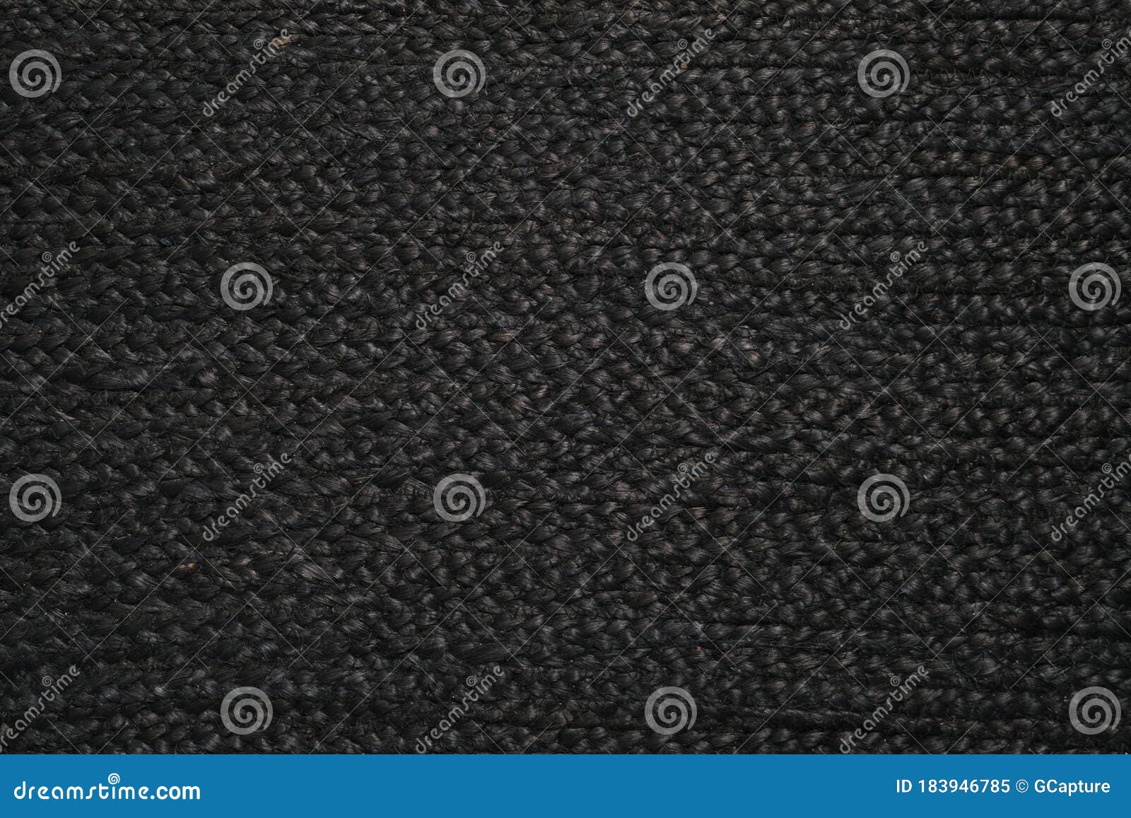 Black Jute Floor Rag Background Closeup Stock Image - Image of natural ...