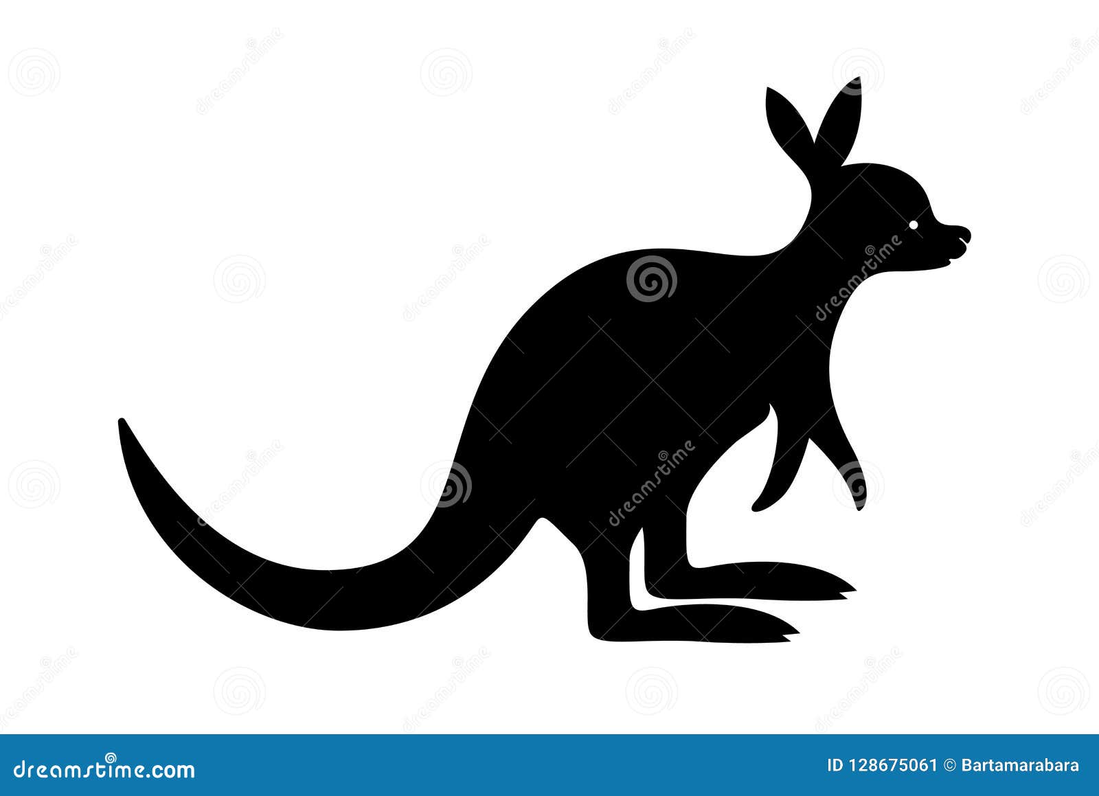 Kangaroo Quick Logo, Flat Design. Vector Illustration On White ...