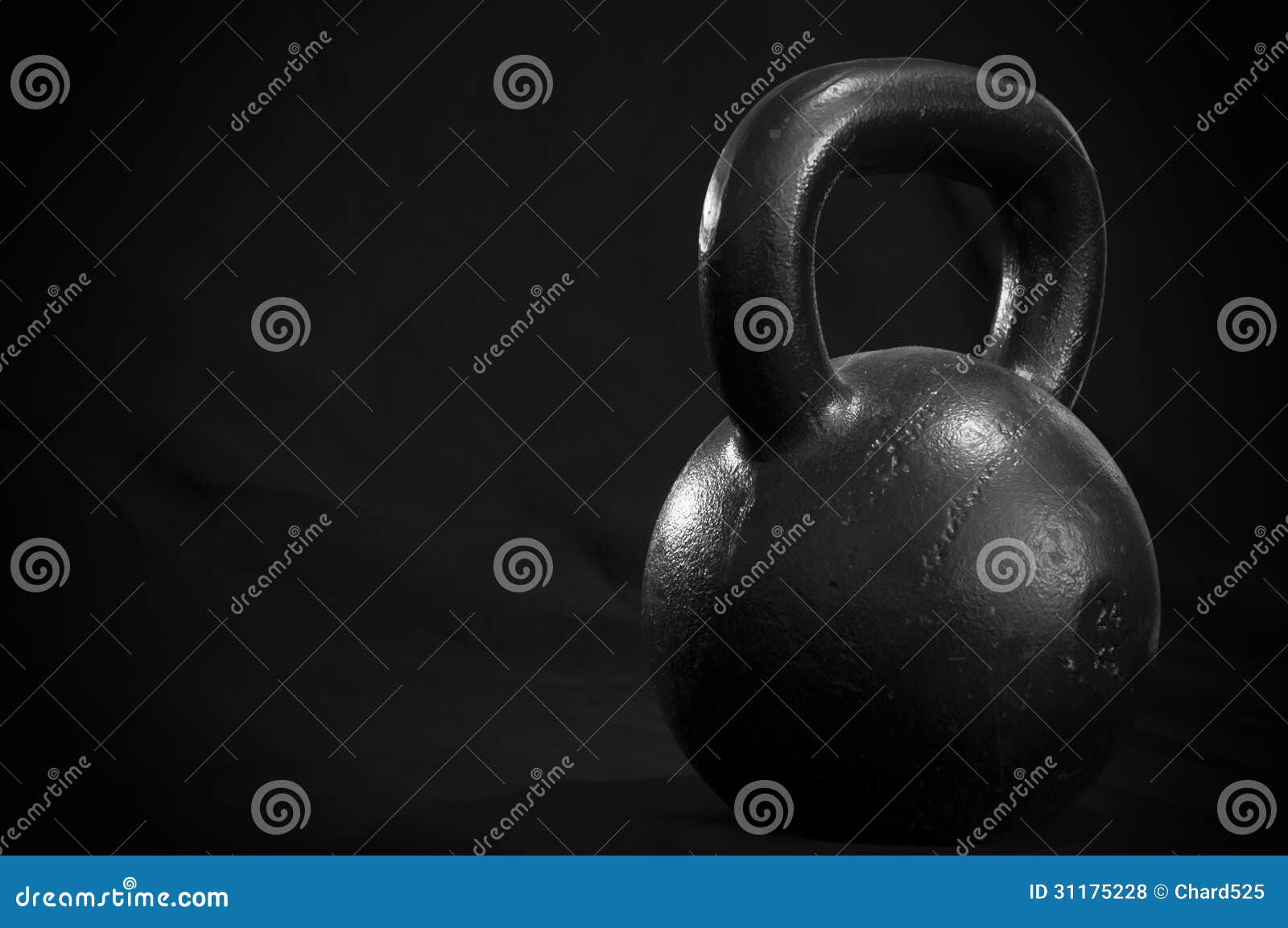 Black Kettlebell stock photo. Image of steel, workout - 31175228