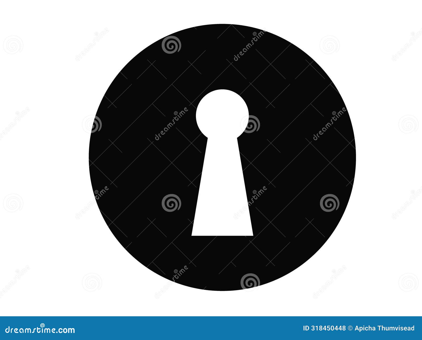 Black Key Hole Icon Design. Keyhole Icon in Modern Flat Style Design ...