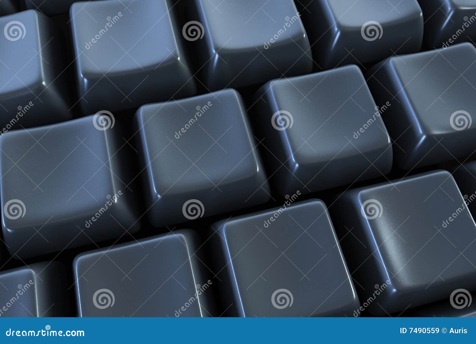 Black Keyboard without Letters Stock Illustration - Illustration of ...
