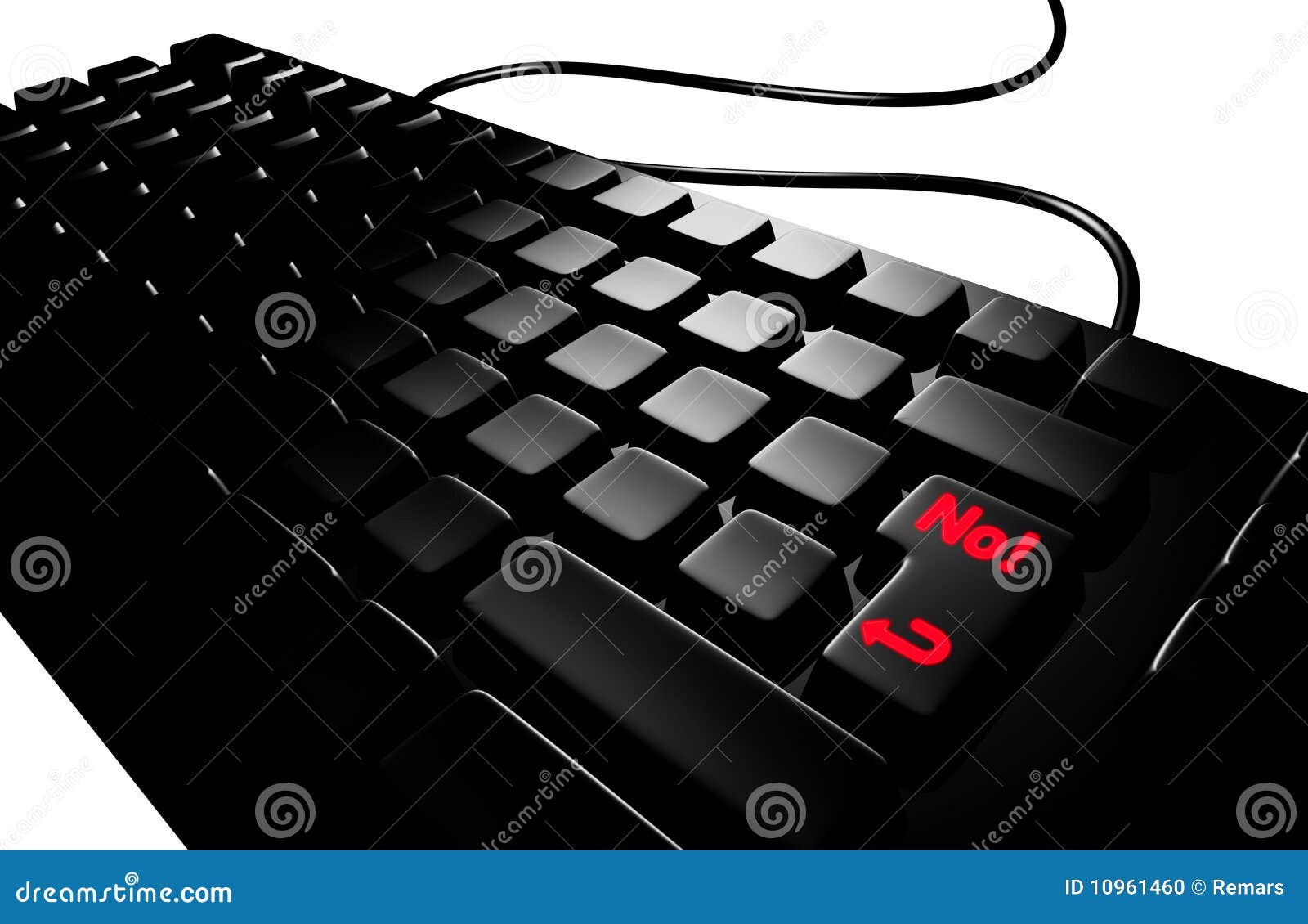 Black keyboard no stock illustration. Illustration of personal - 10961460