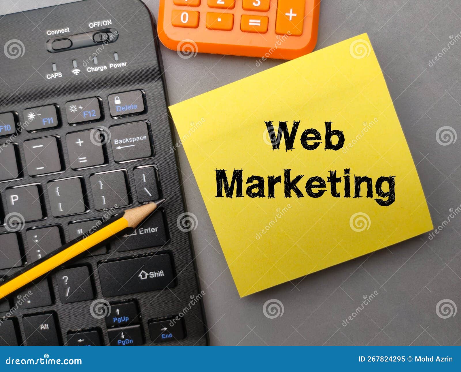 The Word Web Marketing on Gray Background Stock Image - Image of banner ...