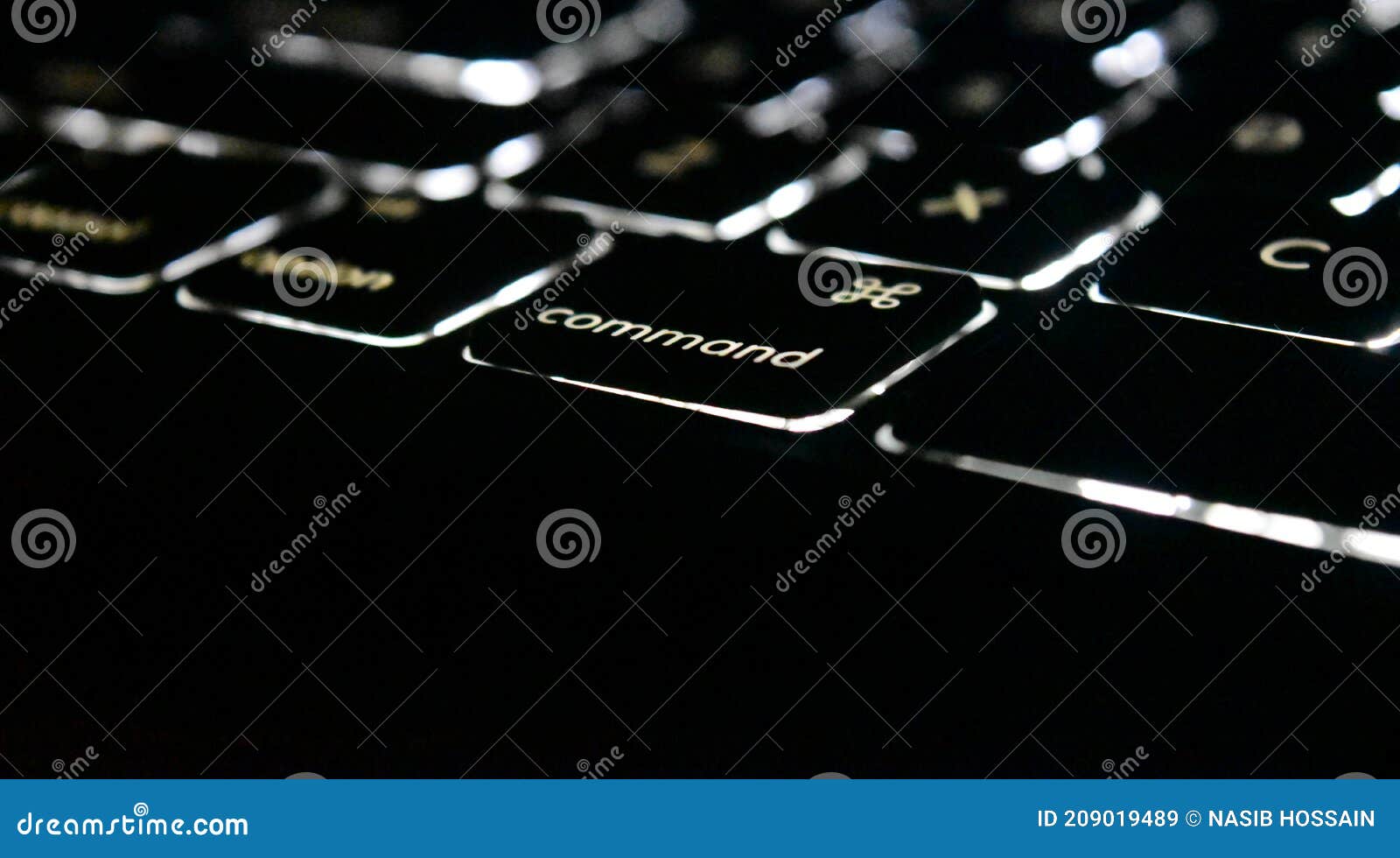 Black Keyboards with Command Keys Unique Photo Editorial Stock Image ...