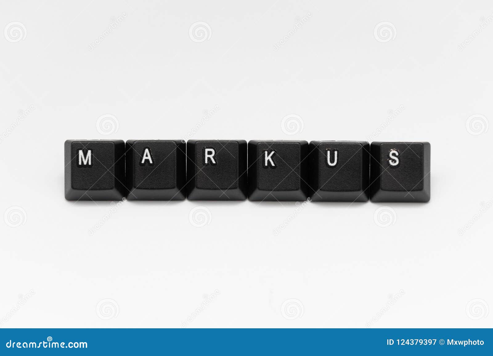 Black Keys of Keyboard with Different Years, Words, Names Stock Image ...