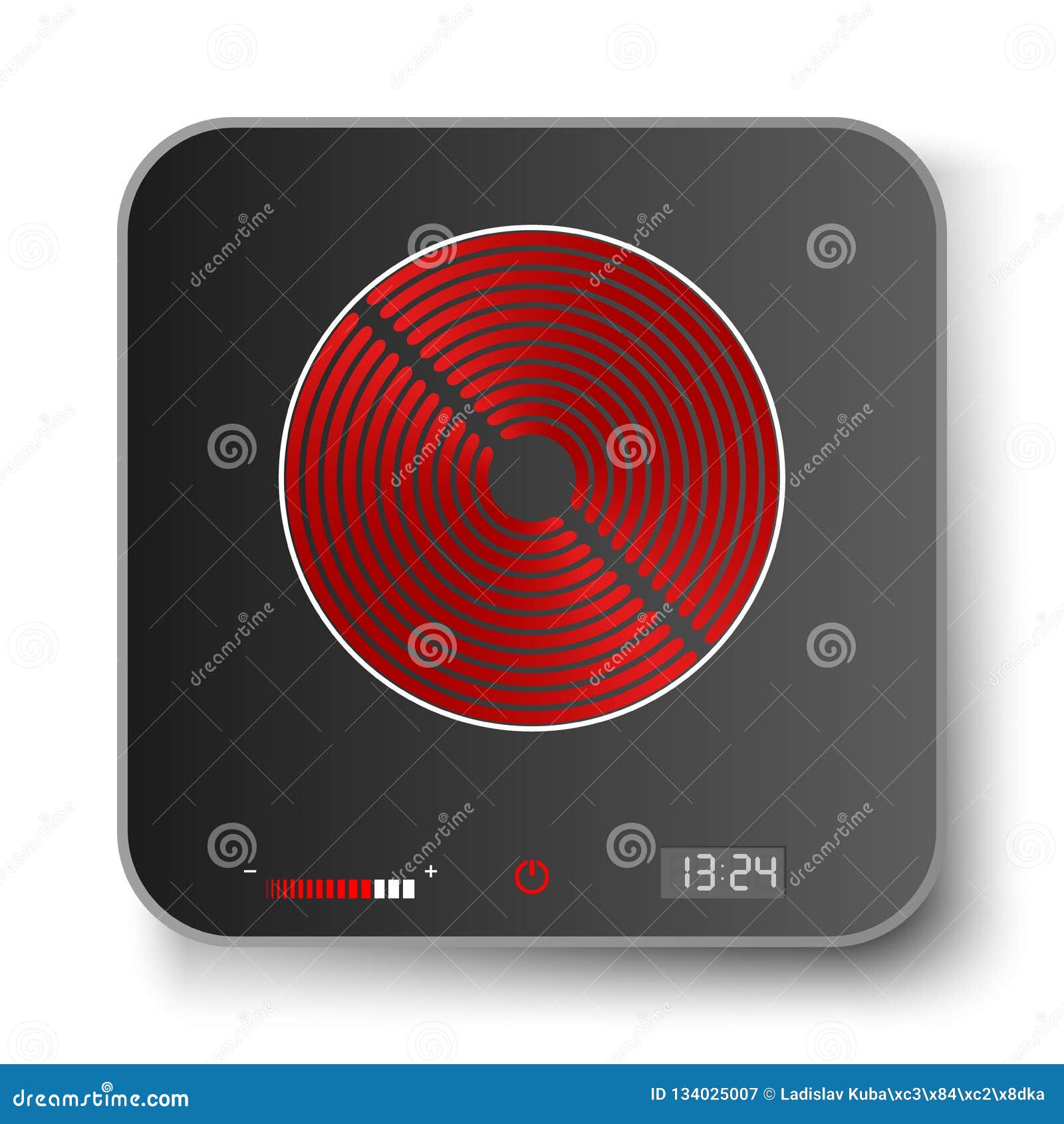 Gas, Electric And Induction Cooktop Icons Stock Image | CartoonDealer ...