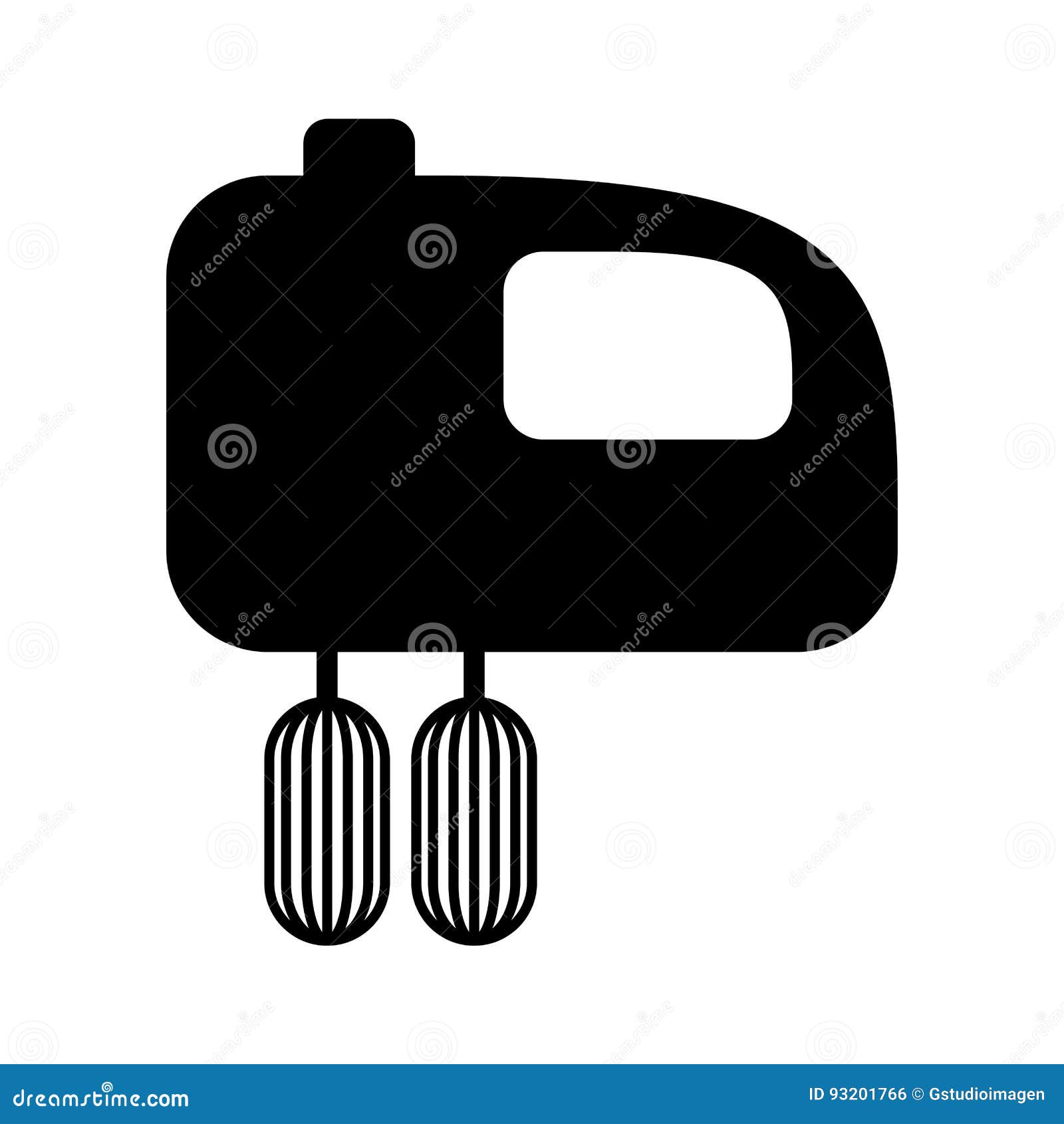 Black Kitchen Mixer Graphic Design Stock Vector - Illustration of ...