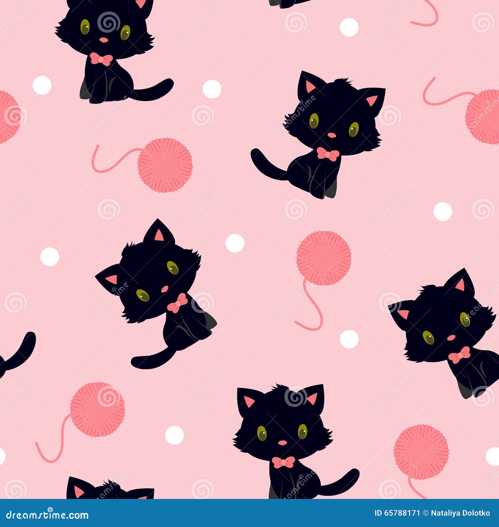 Cat Set. Two Black Kitten Head Face Silhouette. Hanging Upside Down ...