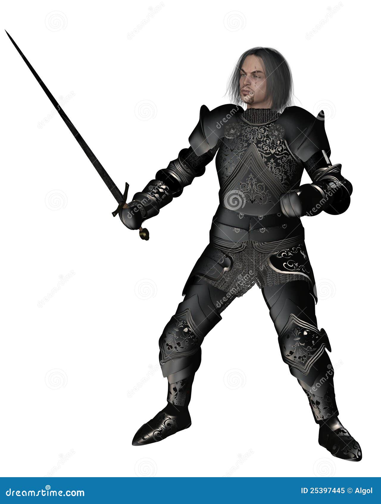 Fantasy Black Knight Armor