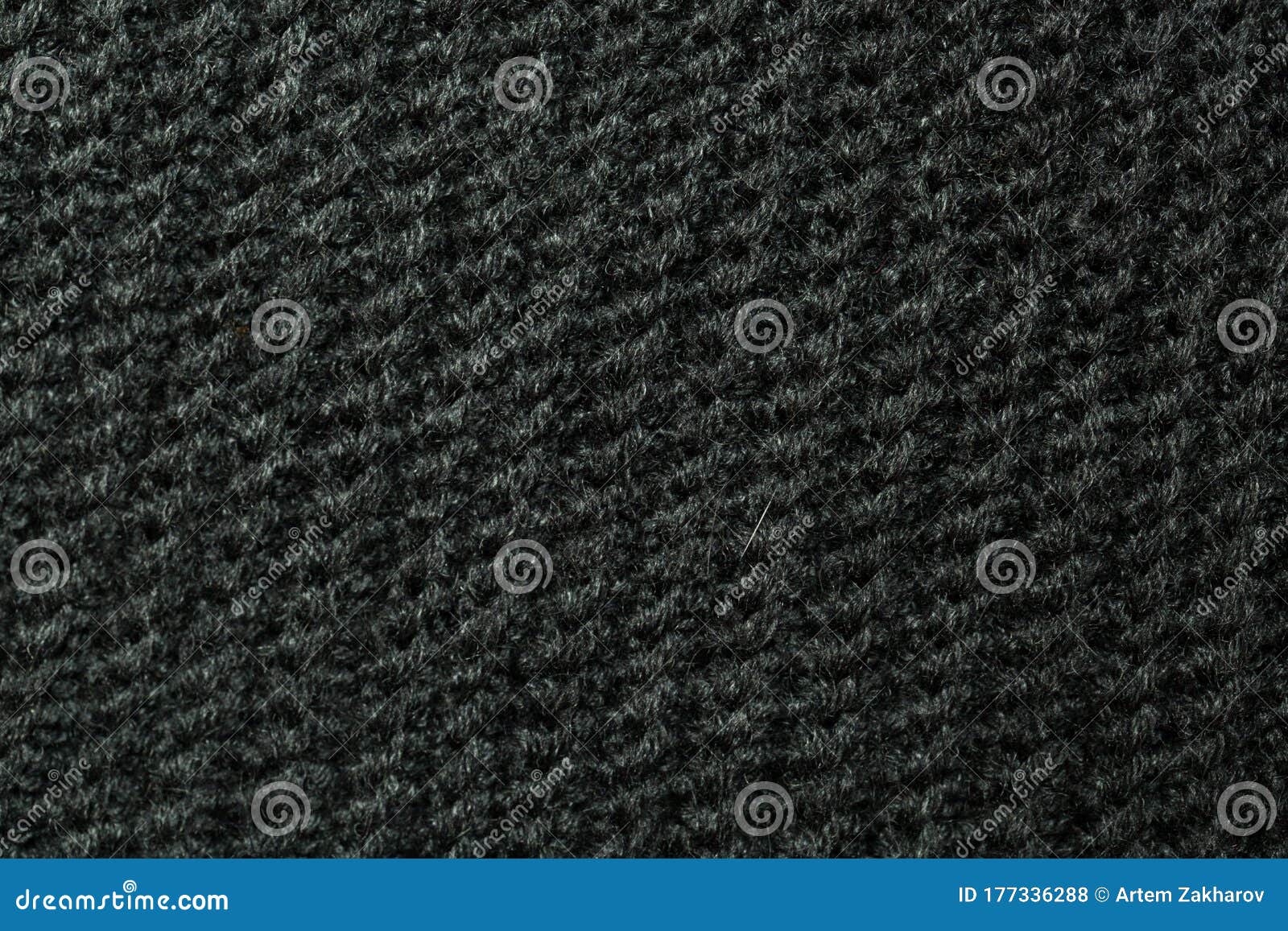 Black Knitted Wool Texture Can Use As Background. Stock Photo - Image ...