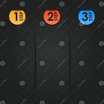 Black Label with Slots (for Steps Text) Stock Vector - Illustration of ...