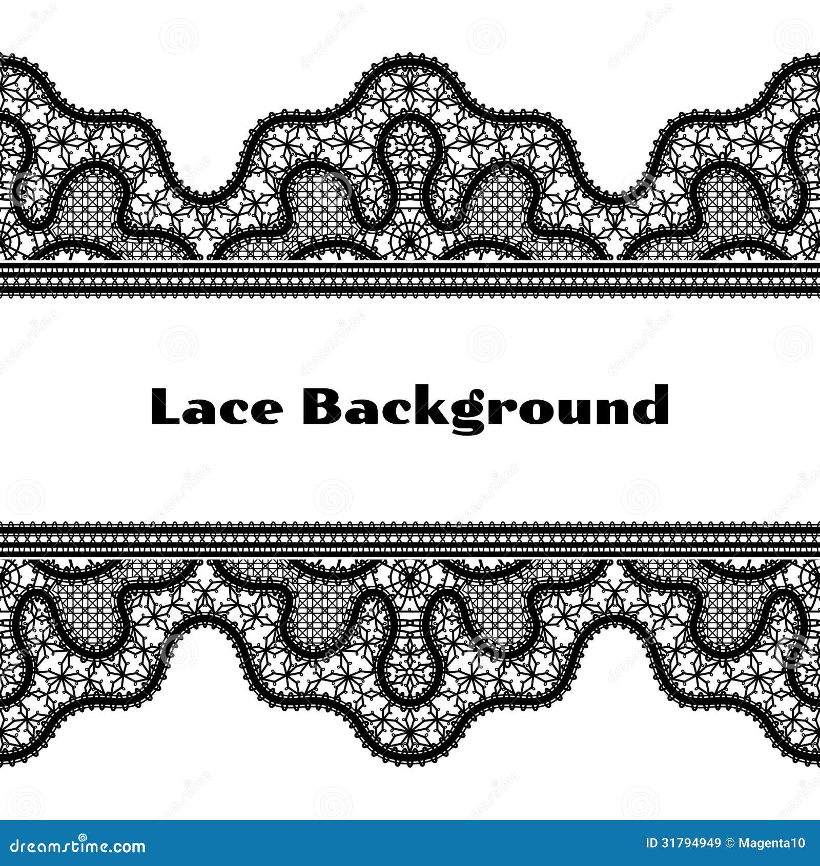 Black lace background stock vector. Illustration of monochrome - 31794949