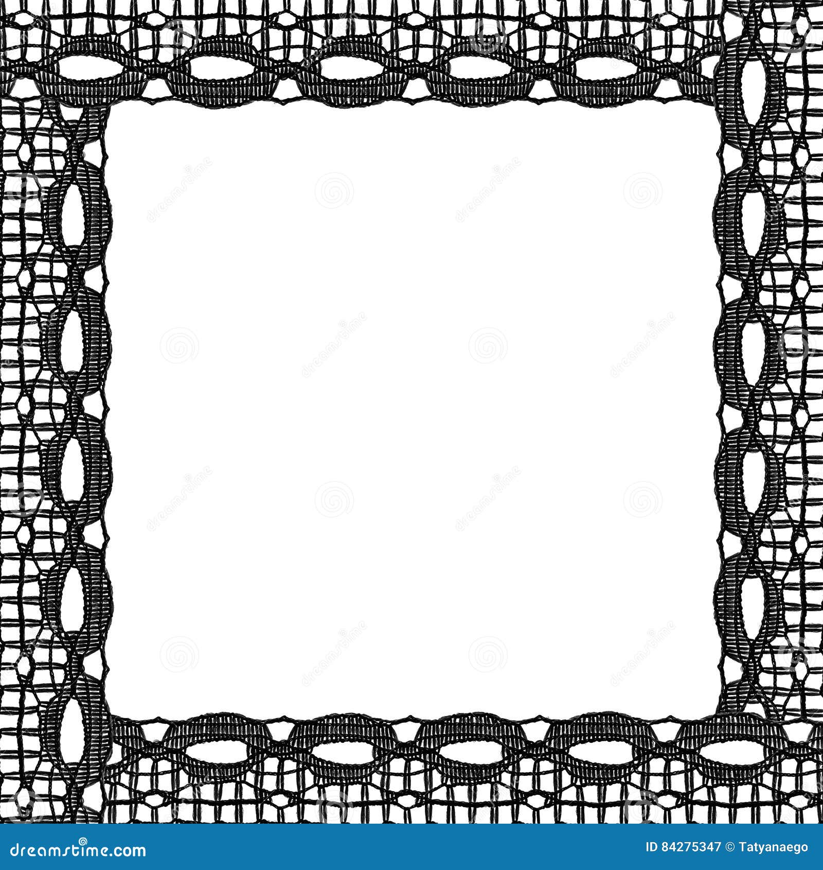 Black lace frame stock image. Image of fashion, isolated - 84275347