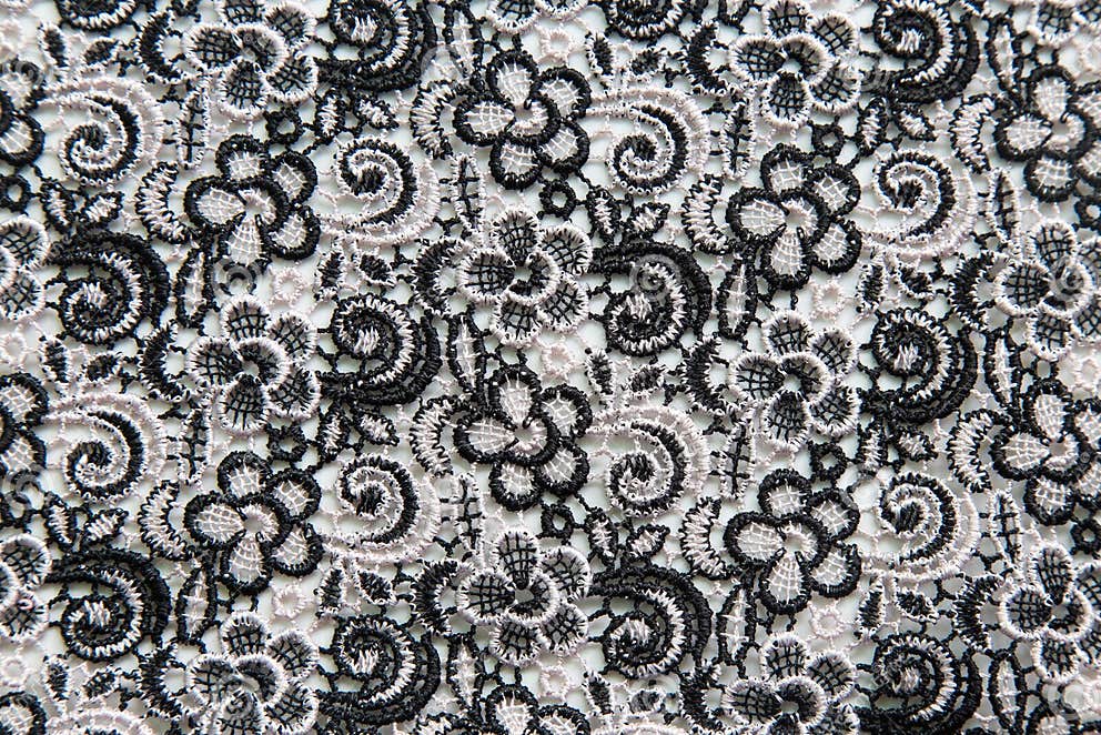 Black Lace on White Background Stock Image - Image of dress, beauty ...