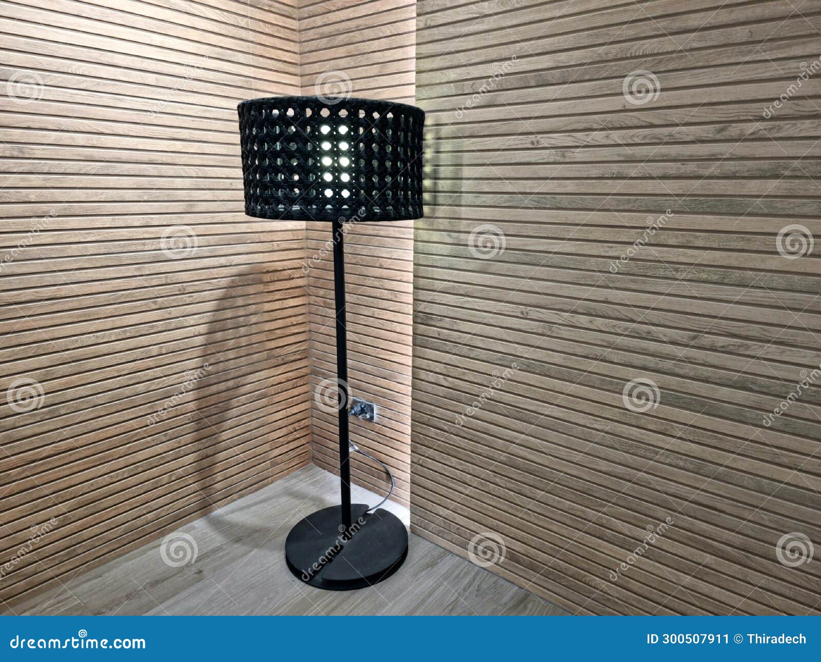 Black Lamp on Background Texture Scene Stock Image - Image of material ...