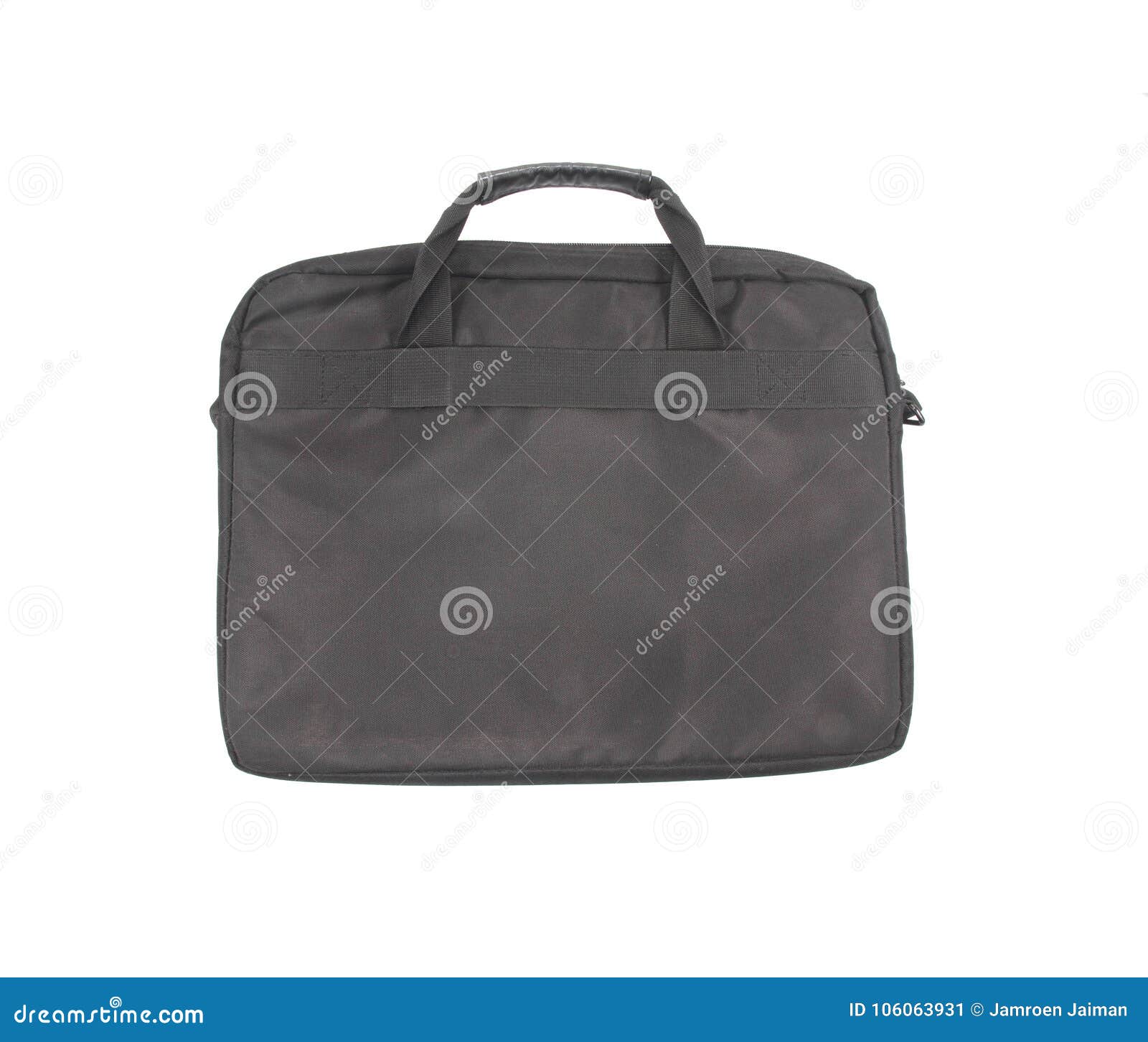 Black Laptop Notebook Computer Case on Plain Background Stock Image ...