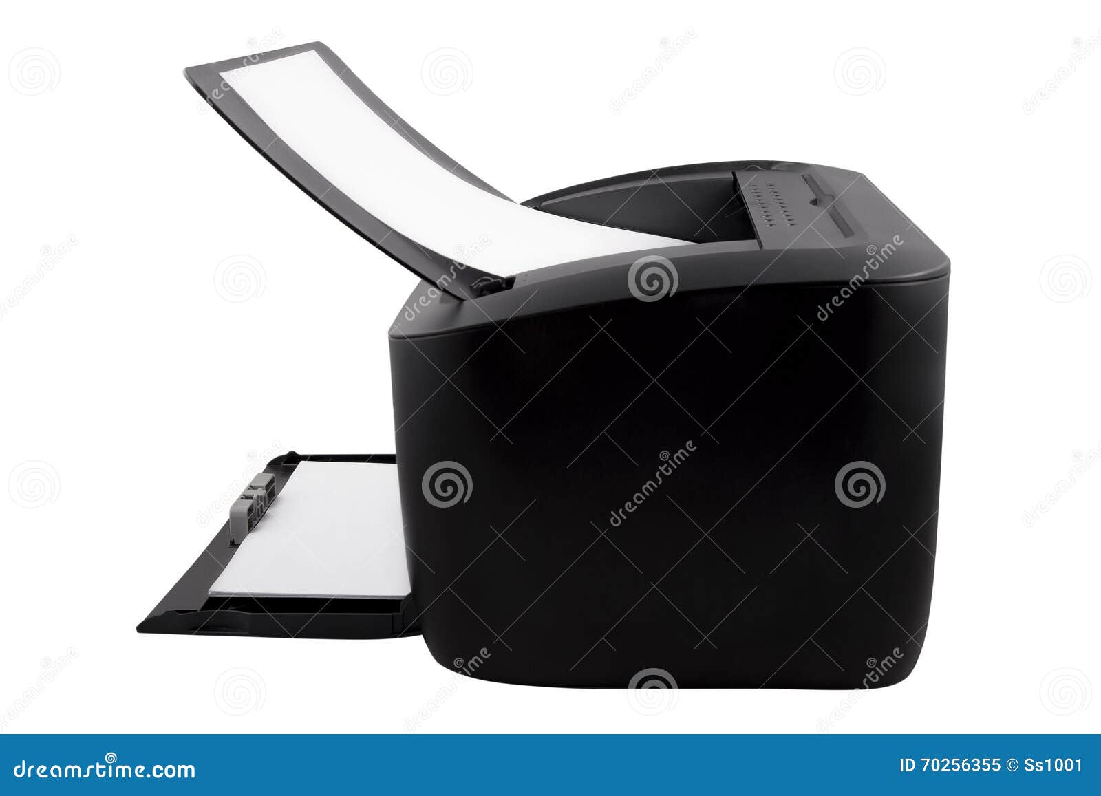 Black laser printer stock image. Image of electronic - 70256355