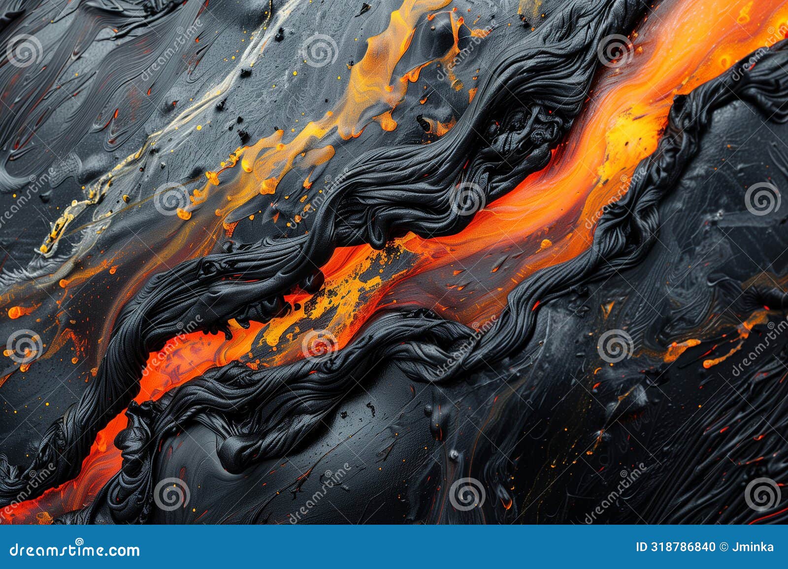 Black lava molten texture stock illustration. Illustration of natural ...