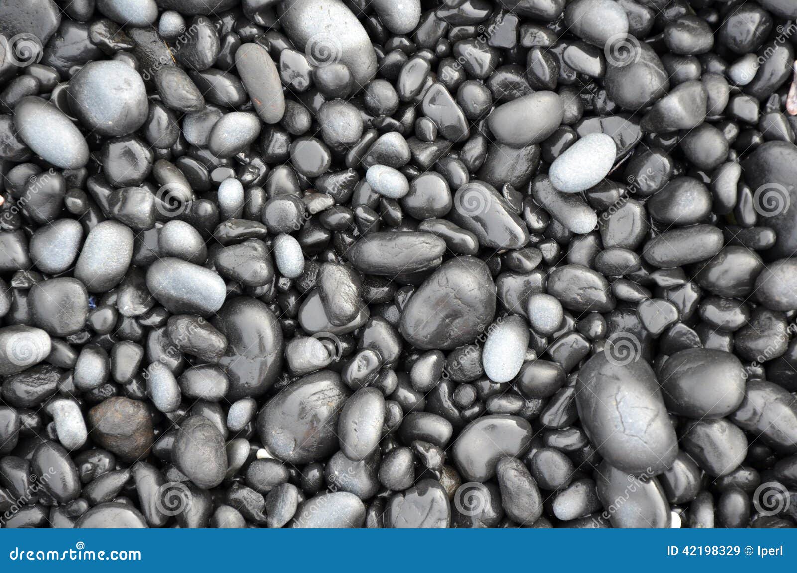 Black Lava Pebbles On Beach Royalty-Free Stock Photography ...