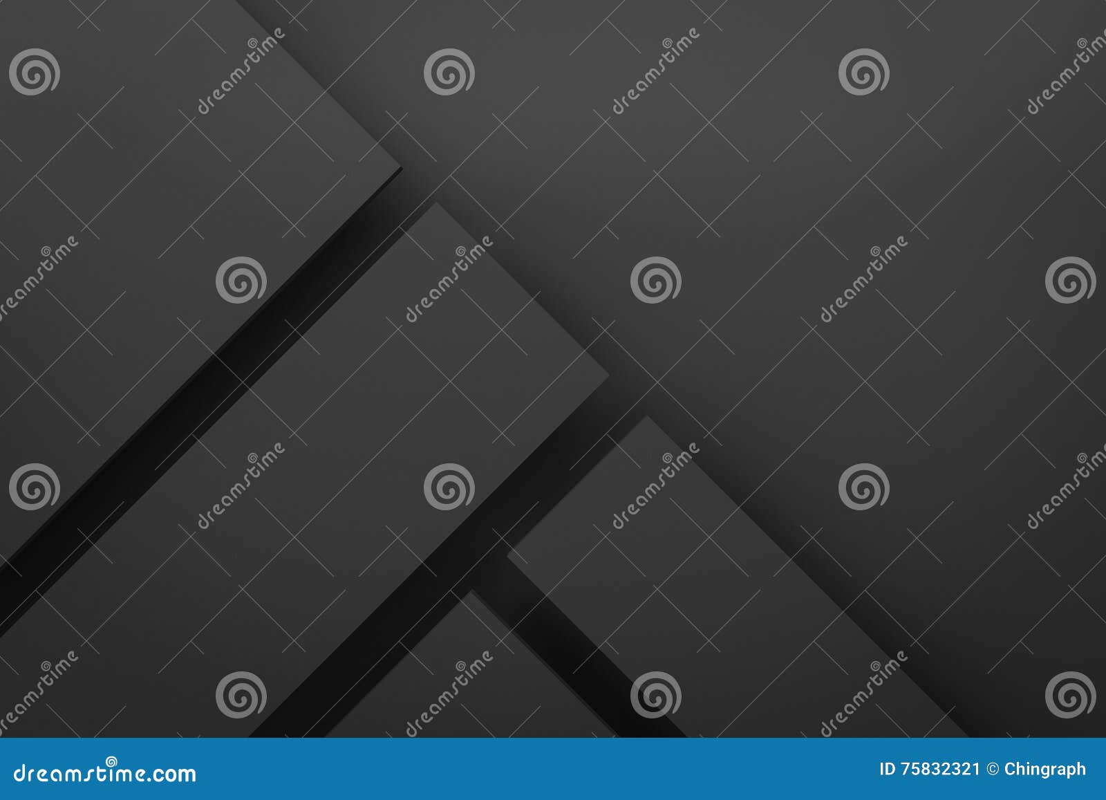 Black Layer Layout Background 3d Render Stock Image - Image of paper ...