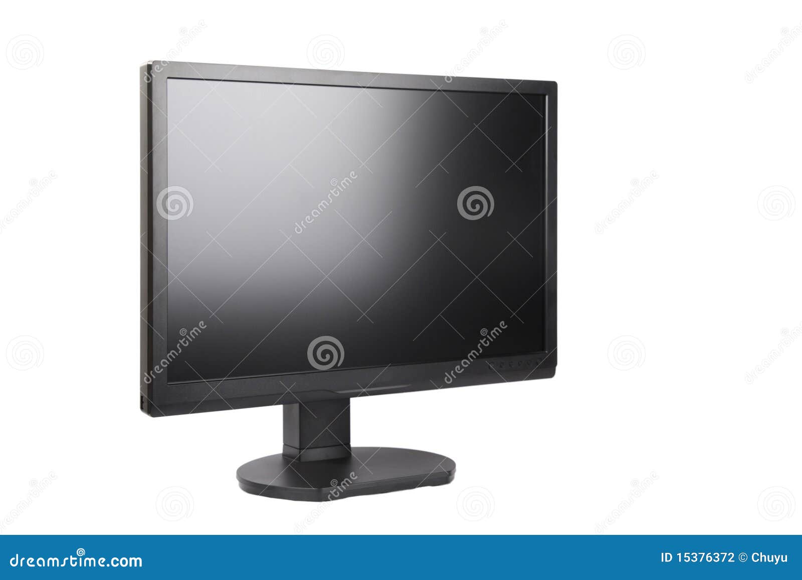 Black LCD monitor stock photo. Image of delicate, electronic - 15376372