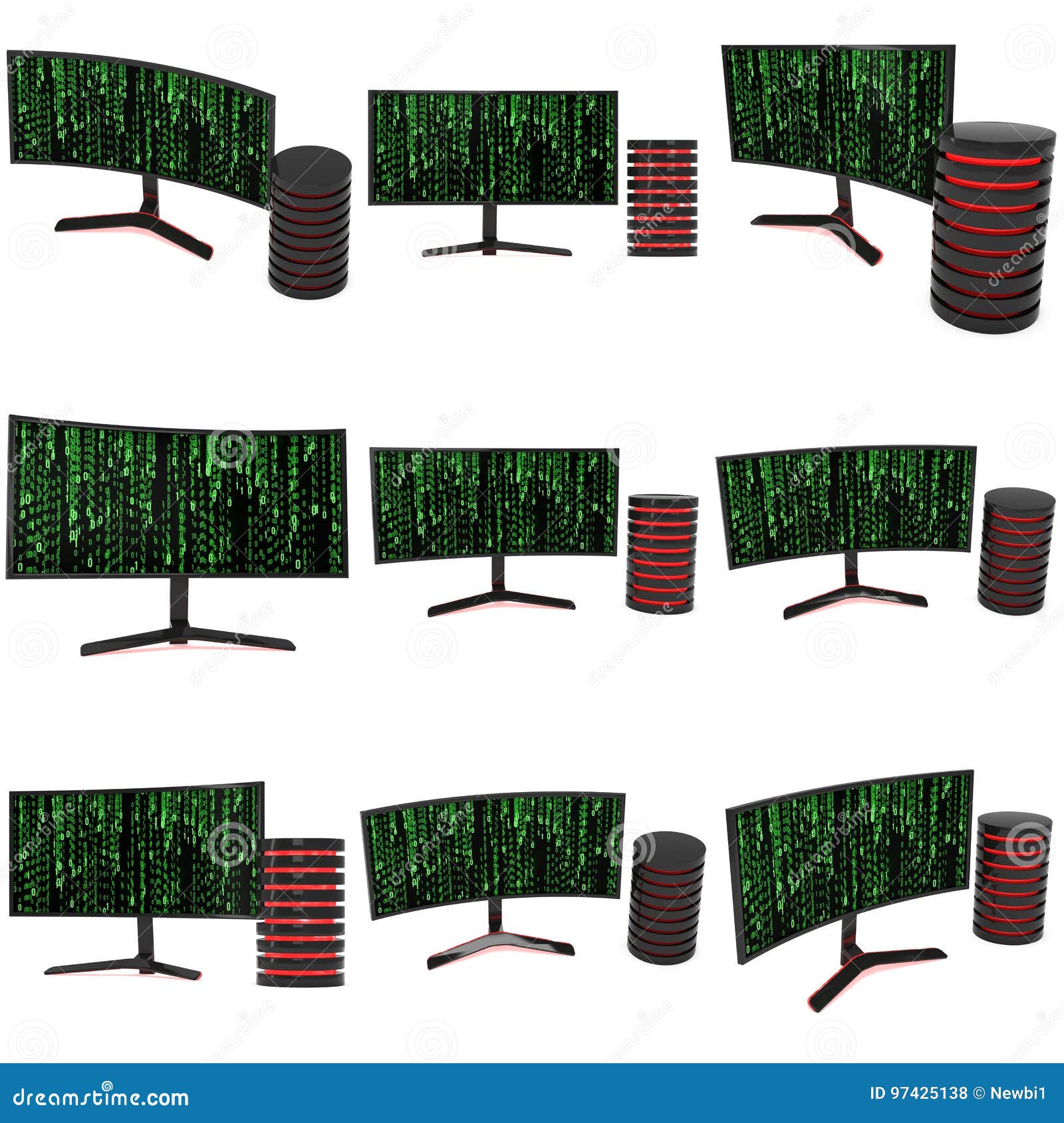 Black LCD tv screen stock illustration. Illustration of matrix - 97425138