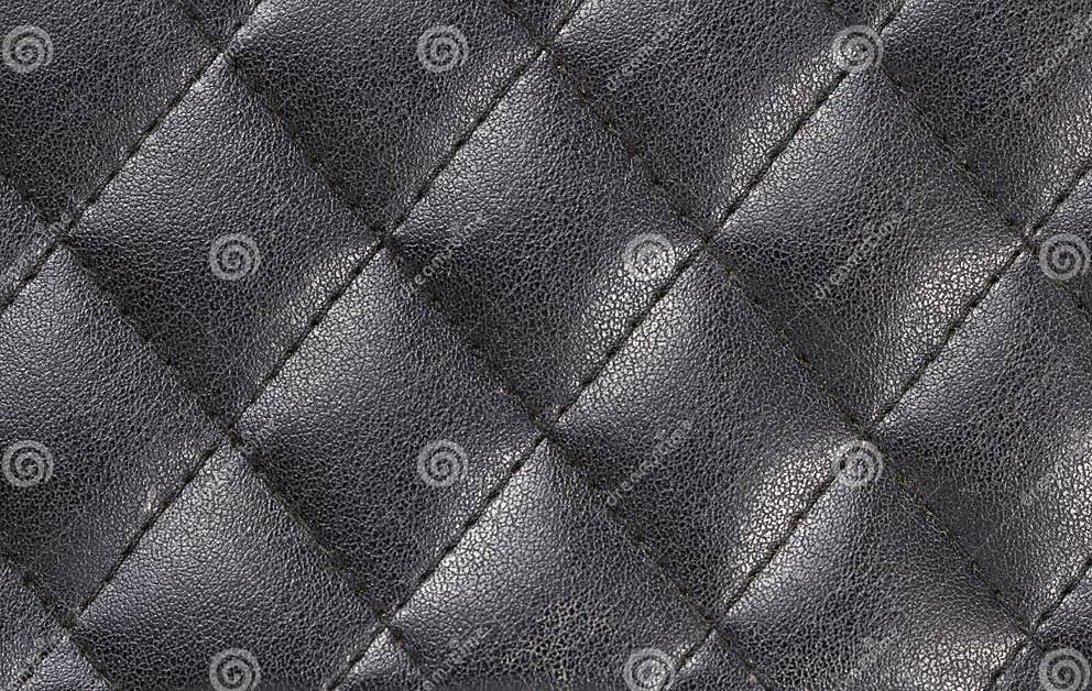 Black Leather Diamond Shape Pattern Stock Image - Image of abstract ...