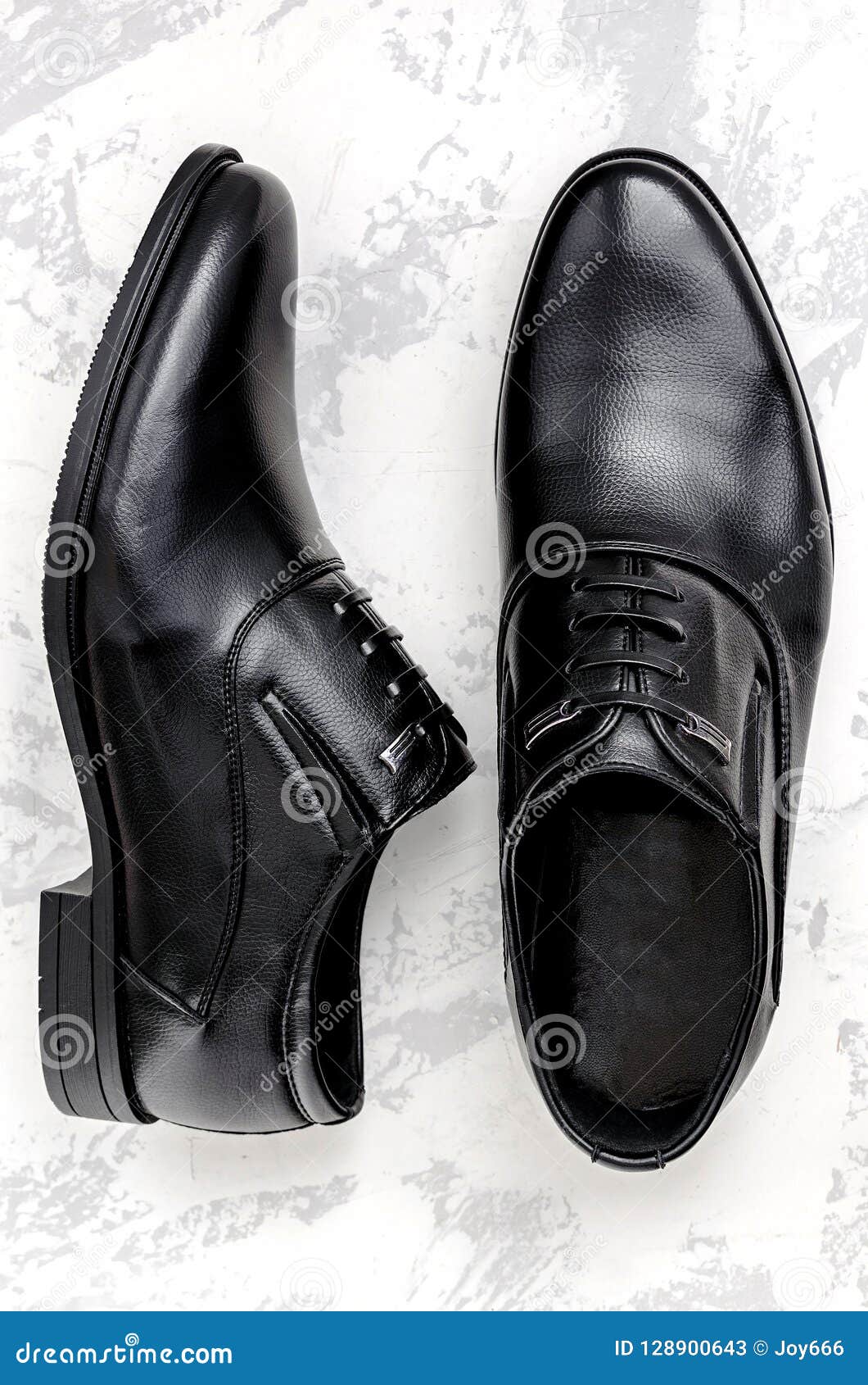 Black Leather Executive Shoes. Stock Image - Image of background ...