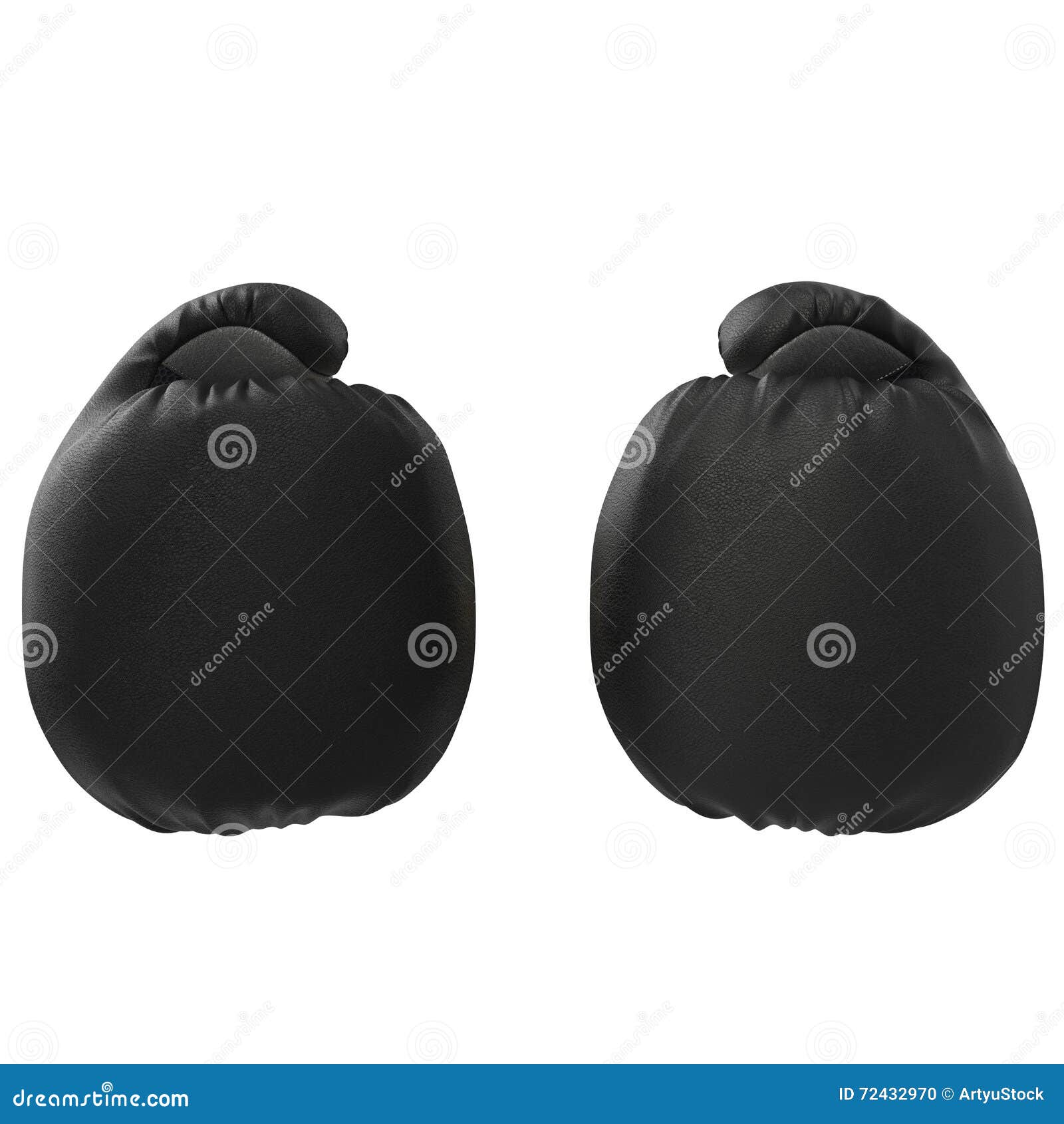 Black Leather Gloves a Top View Stock Illustration - Illustration of ...