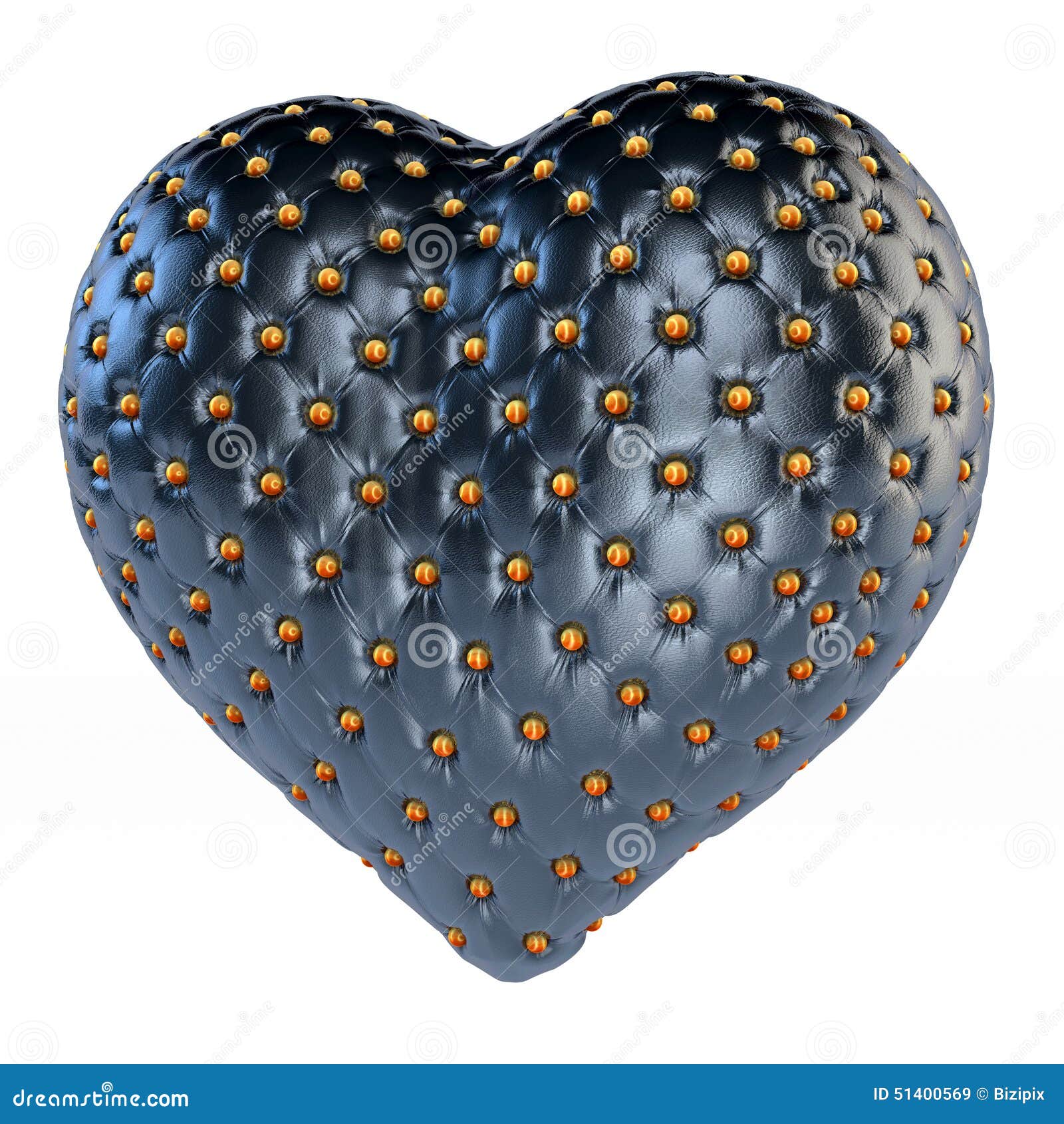 Black leather heart stock illustration. Illustration of holiday - 51400569
