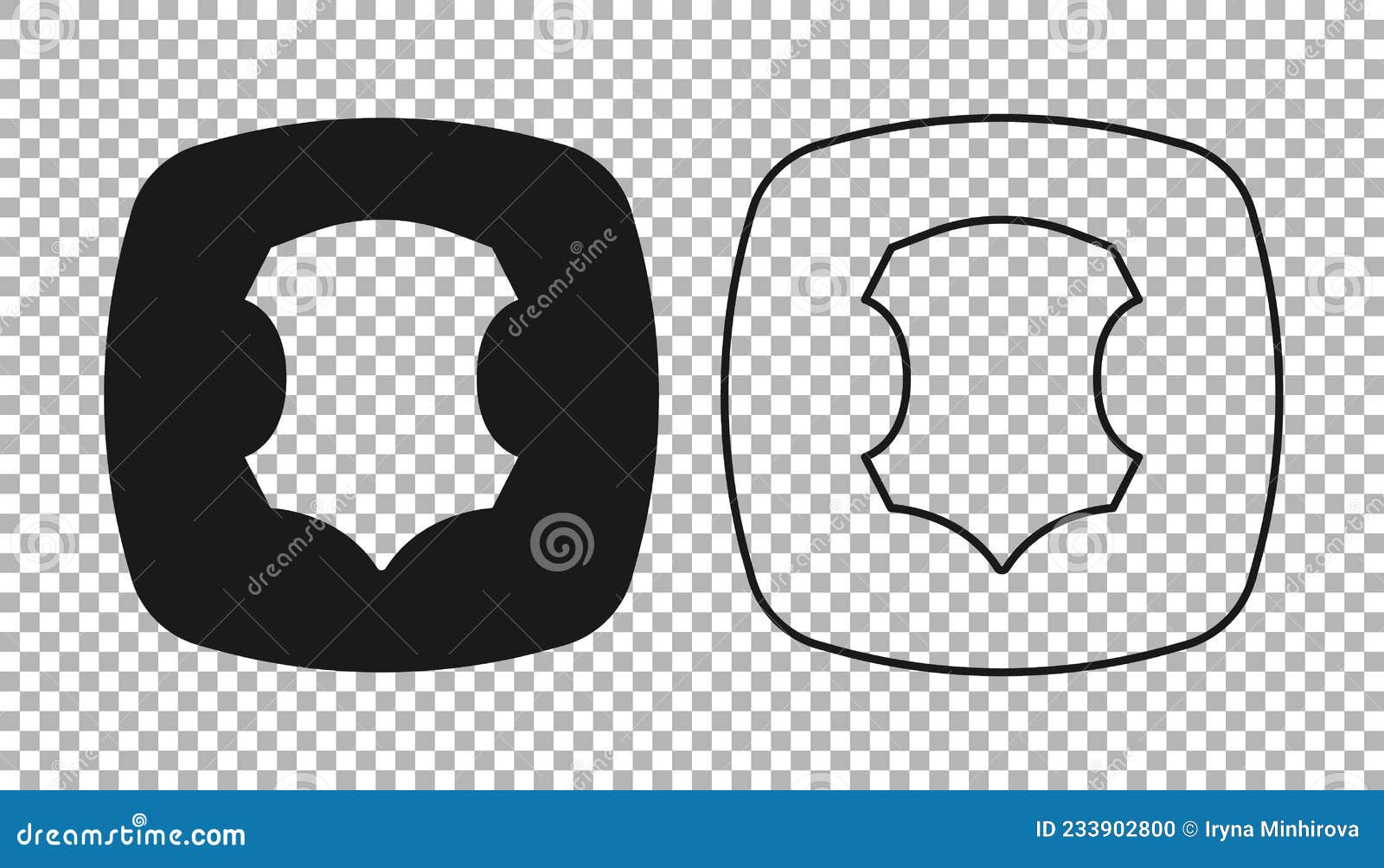 Black Leather Icon Isolated on Transparent Background. Vector Stock ...