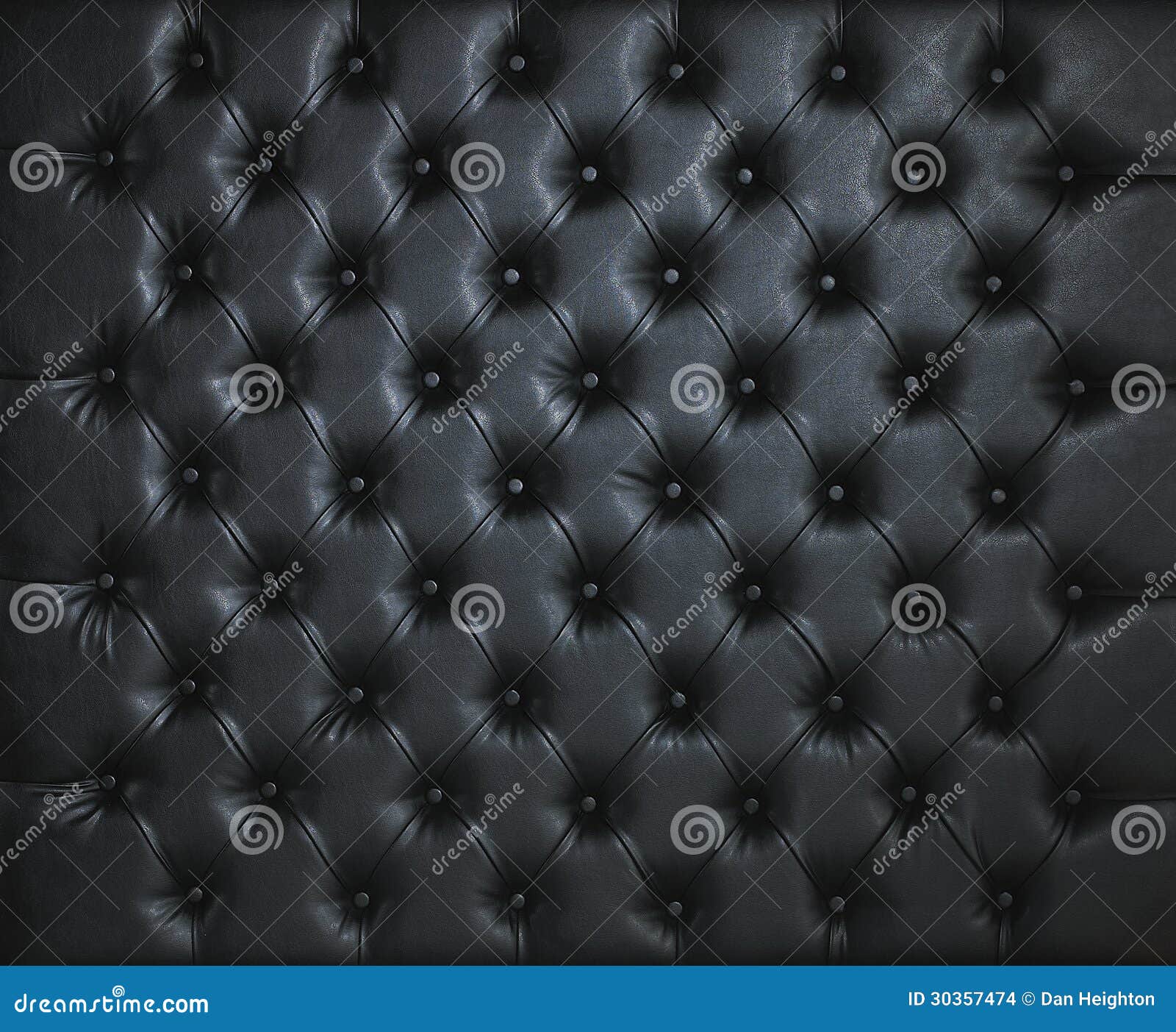 BLACK LEATHER PADDED STUDDED LUXURY BACKGROUND Stock Photo - Image of ...
