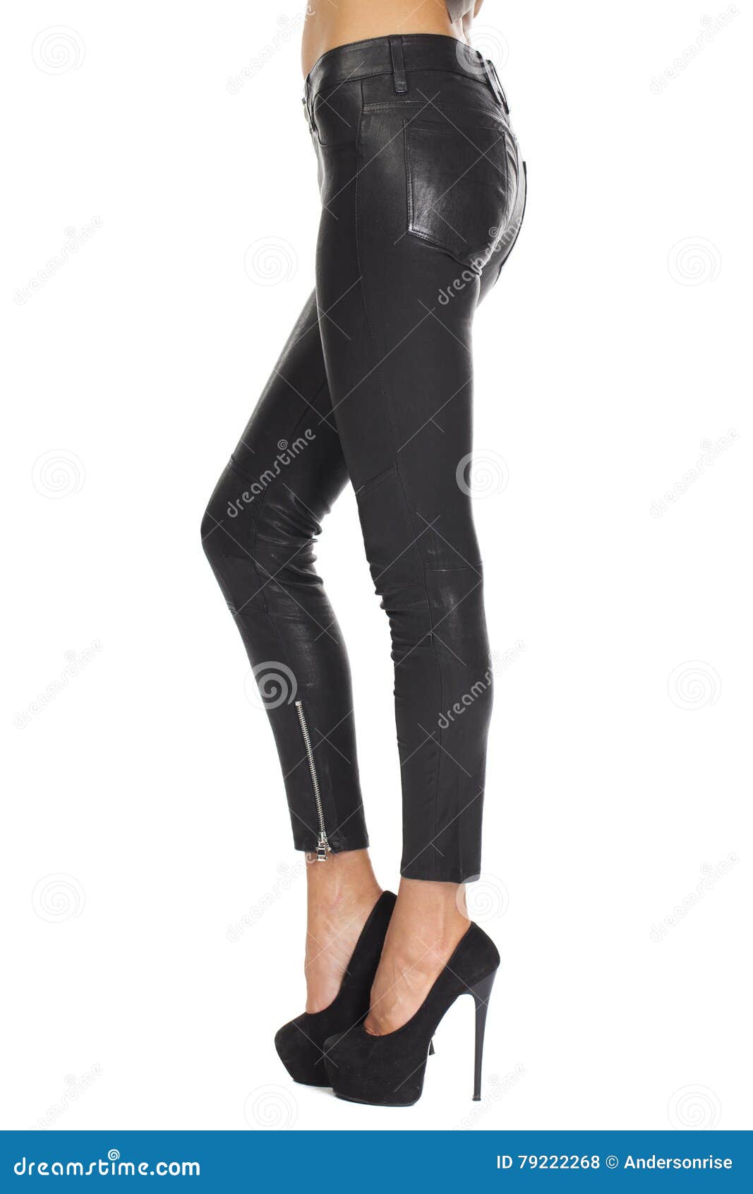 Black leather pants stock photo. Image of shape, healthy - 79222268