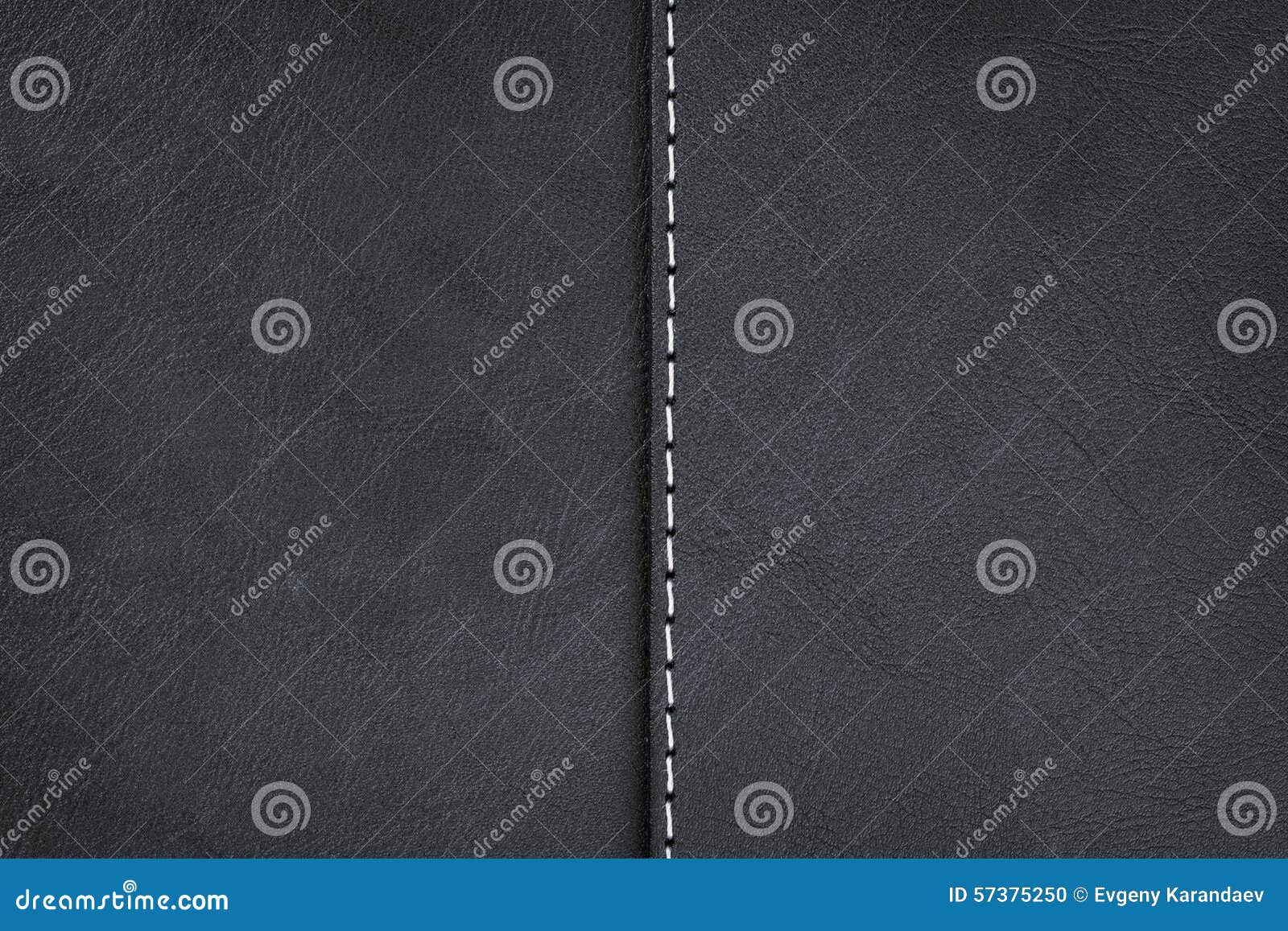 Black Leather Texture with Seam Stock Photo - Image of fabric, leather ...