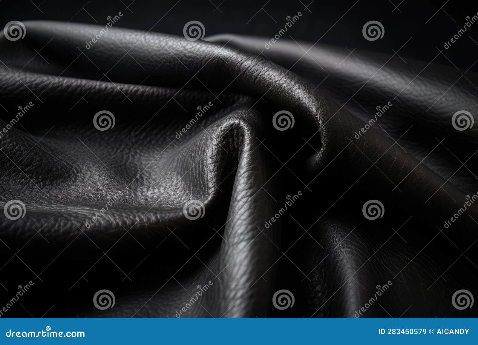 Black Leather Texture with Smooth Finish and Subtle Sheen Stock ...