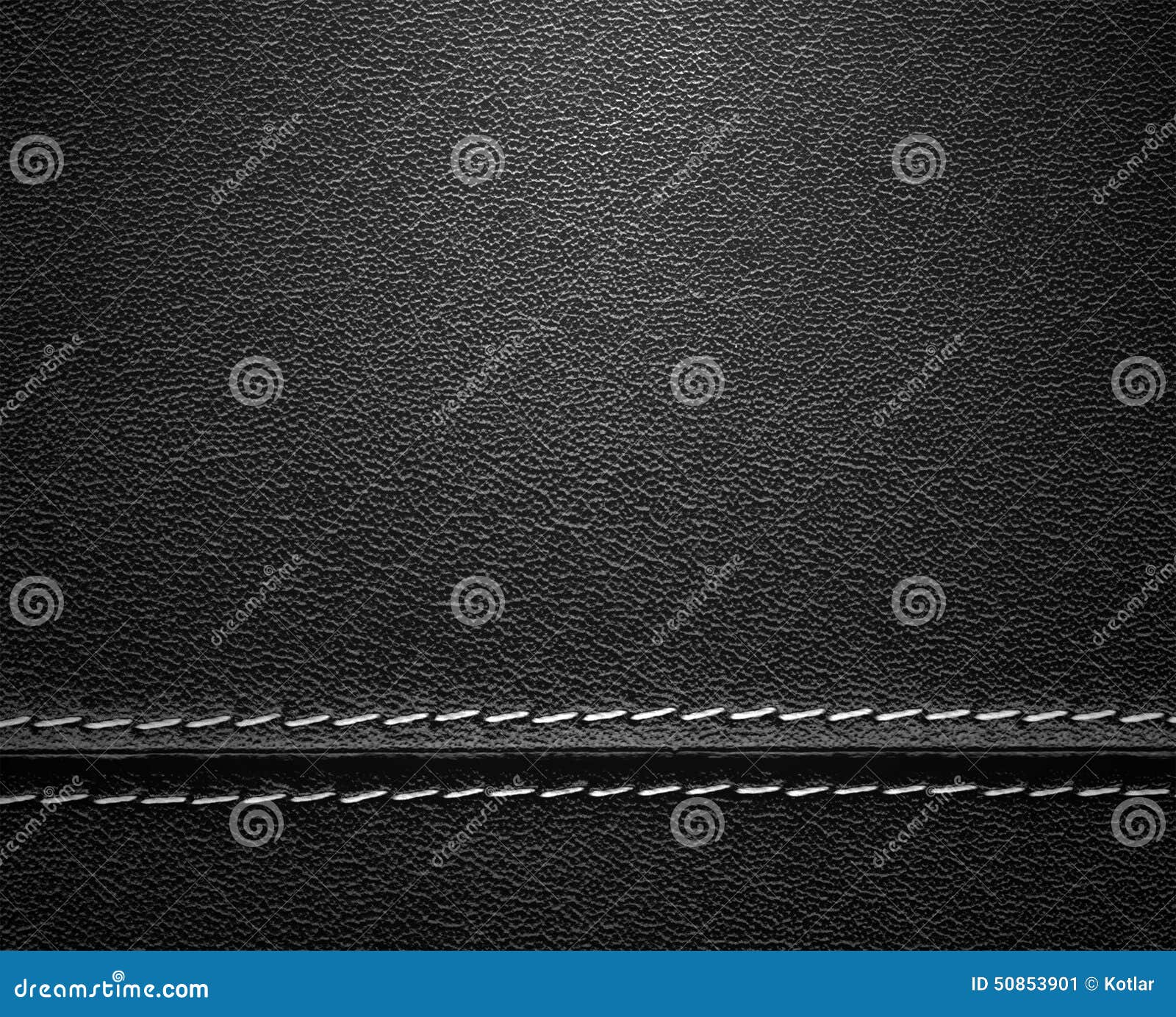Black Leather Texture with Stitch Stock Image - Image of covering ...
