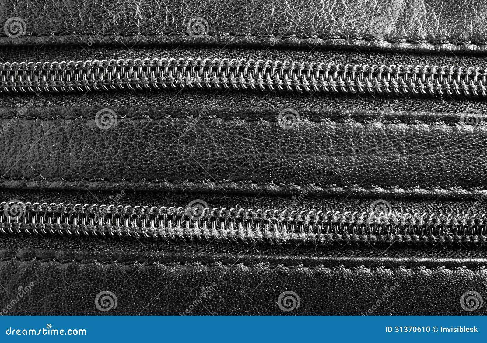 Black Leather Texture with Zips Stock Photo - Image of black, bright ...