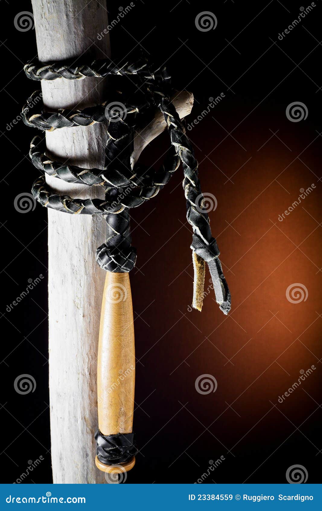 Black leather whip stock image. Image of wood, fetish - 23384559