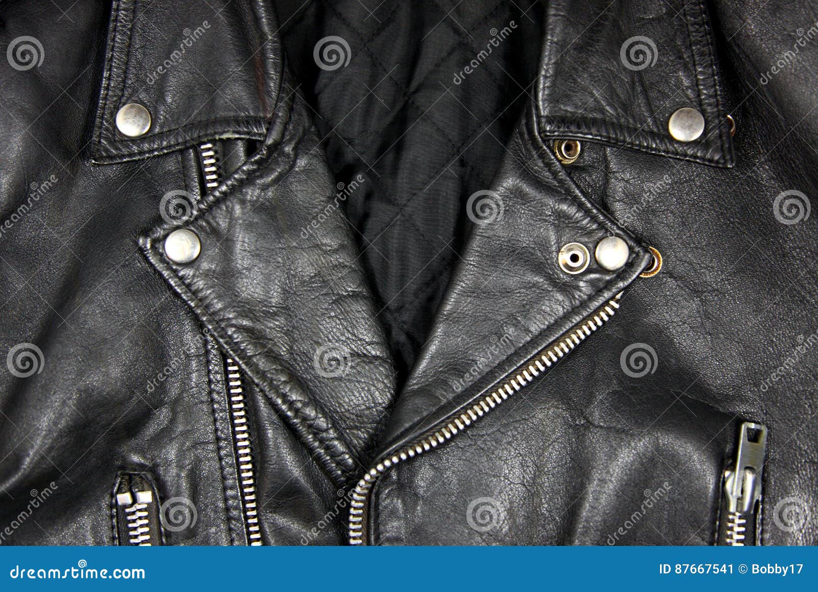 Black leather with zipper stock image. Image of open - 87667541