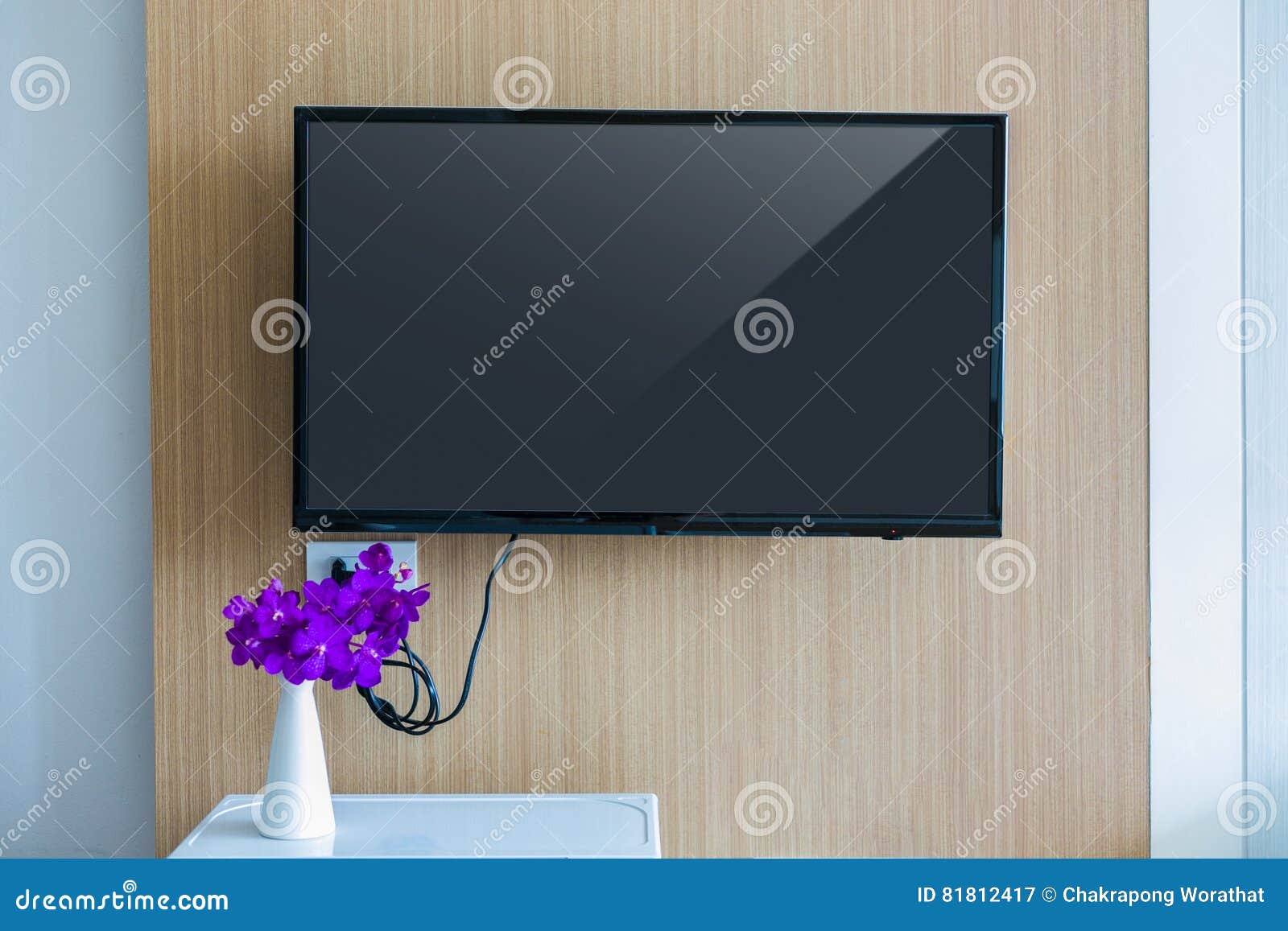 Television Screen With Static Noise Caused By Bad Signal Reception ...