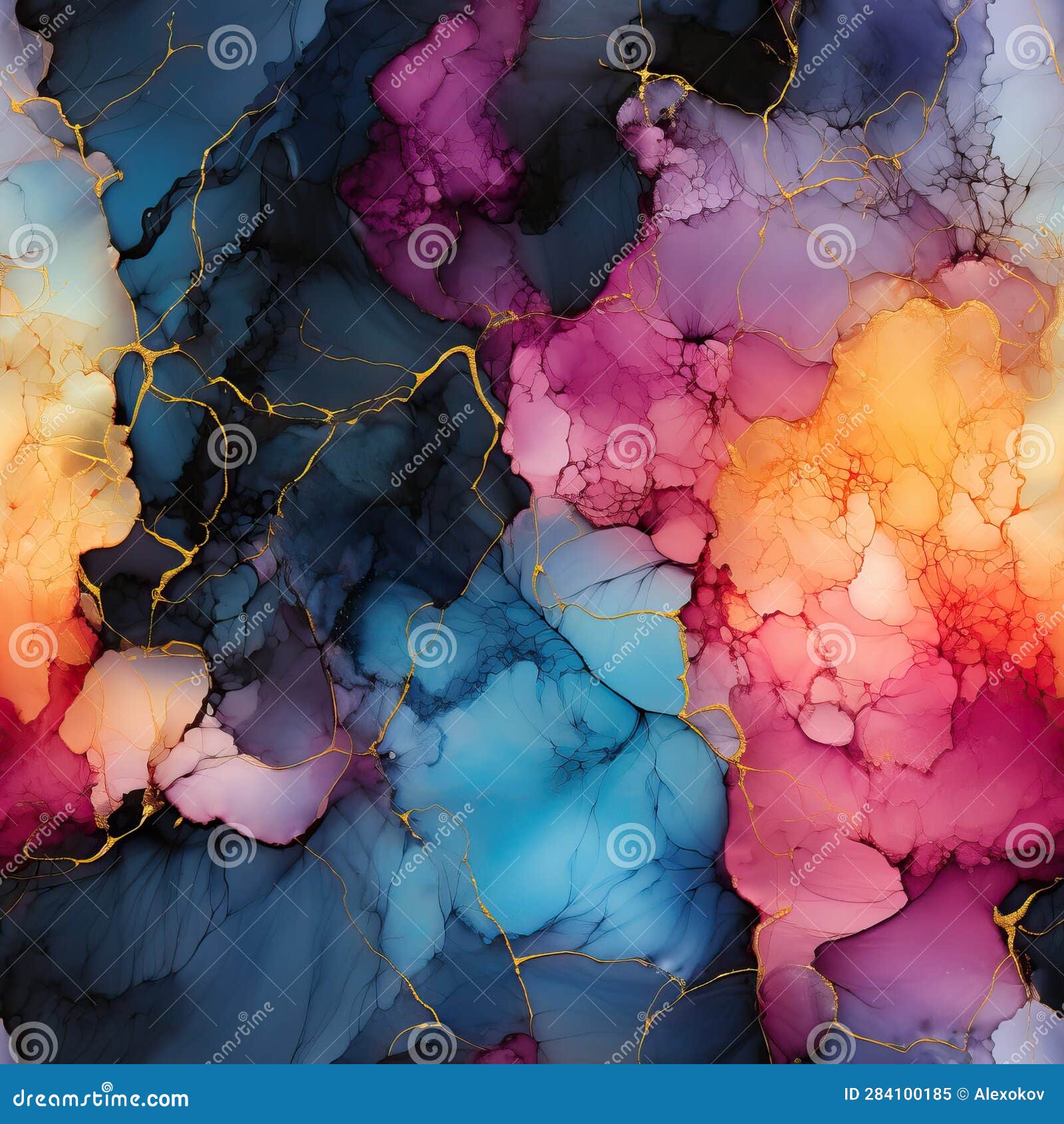 Black Leopard Texture Seamless Alcohol Ink Watercolor Pattern AI ...