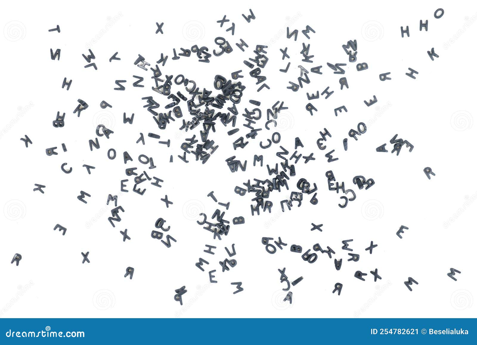 Black Letters of the Alphabet Stock Image - Image of education ...