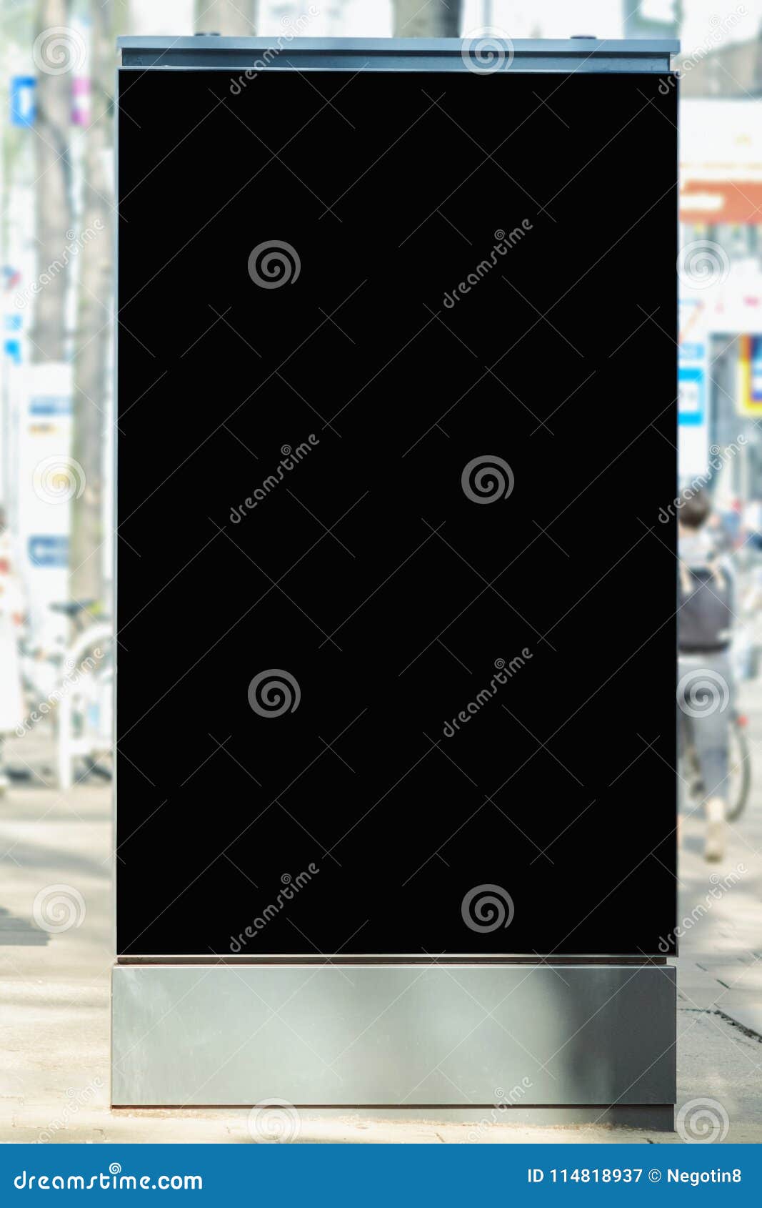 Black light box stock image. Image of metal, mock, evening - 114818937