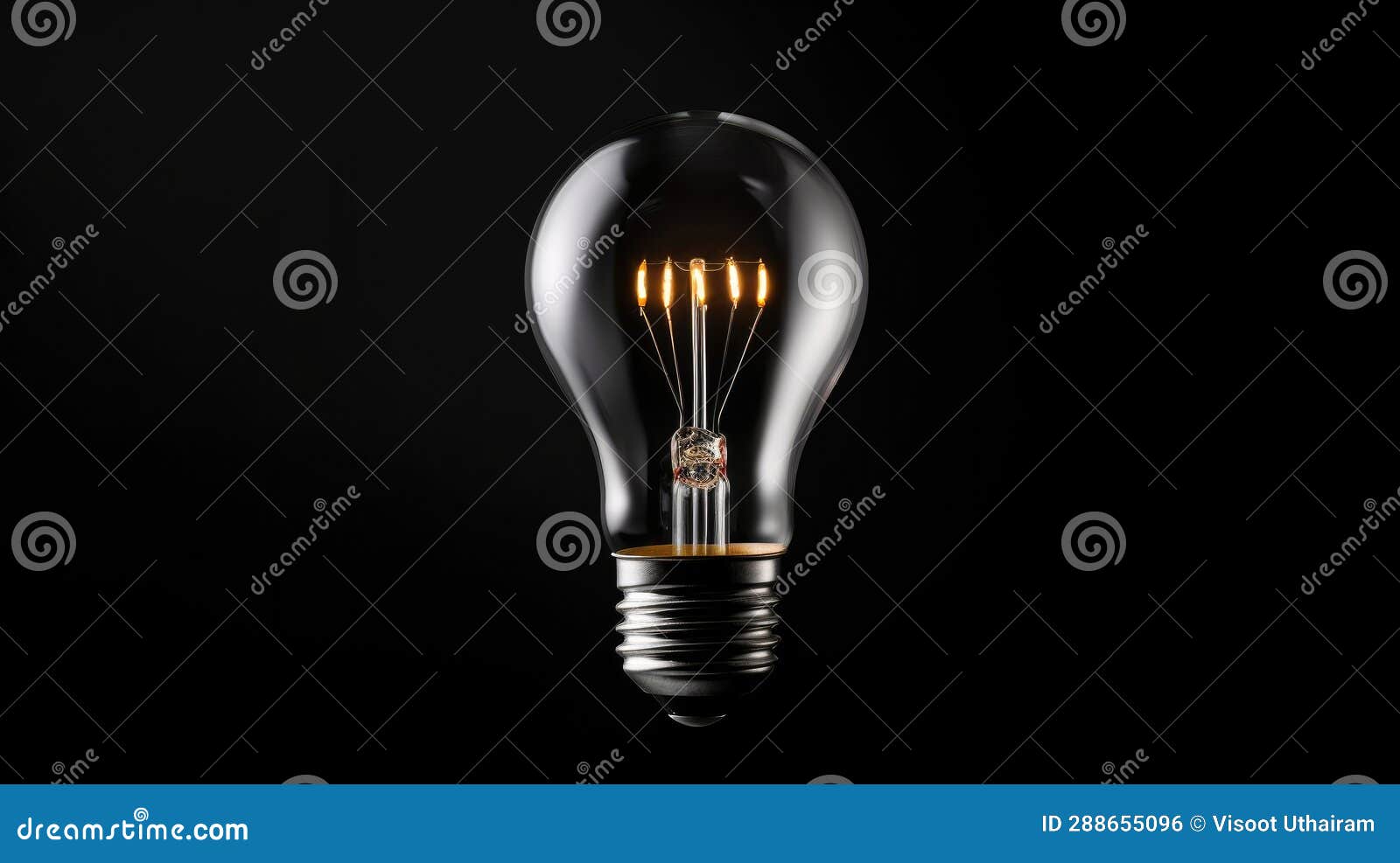 Black Light Bulb on Black Background, Background Wallpaper, Business ...
