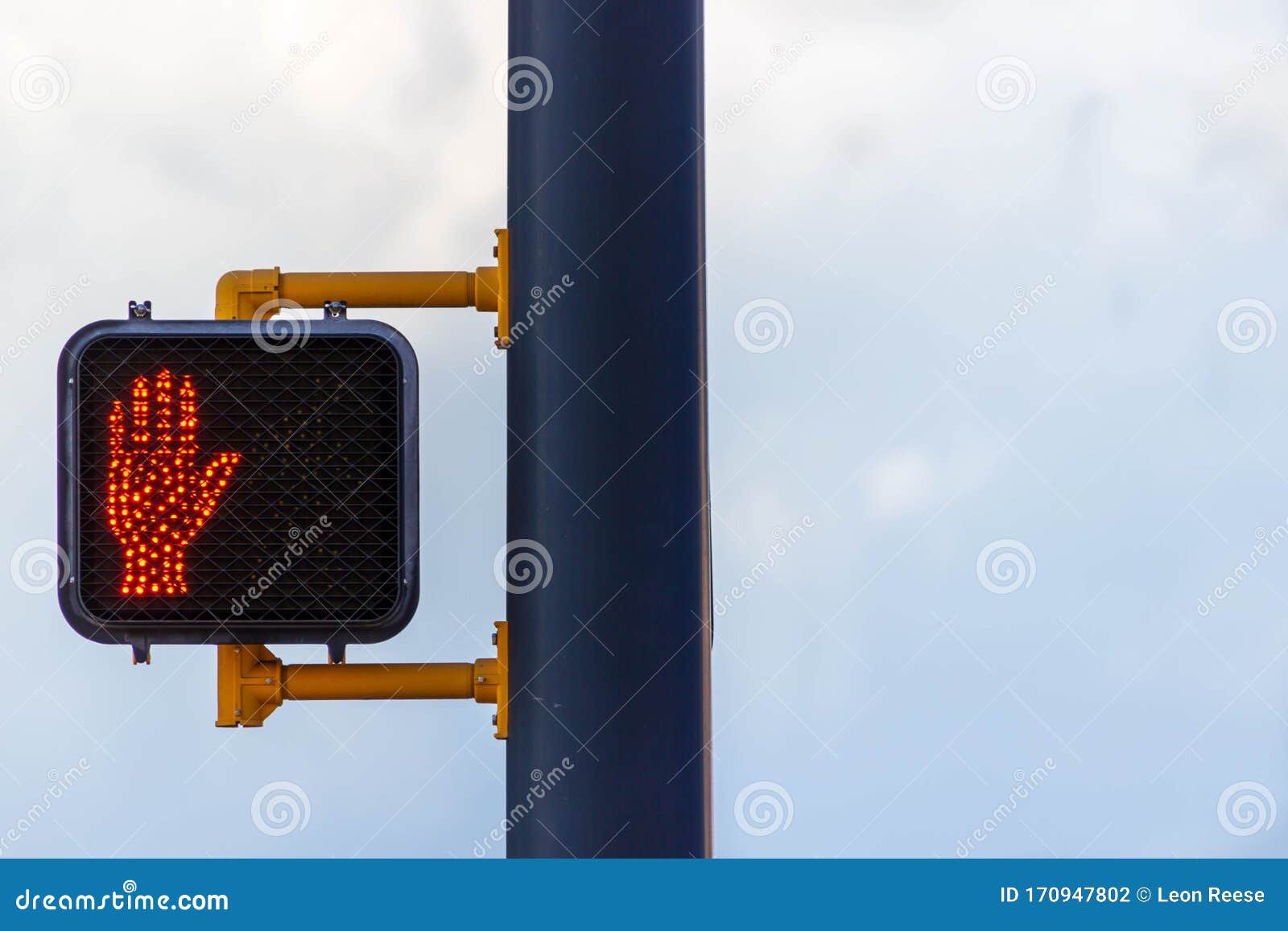 A Orange Pedestrian Crossing Signal. Stock Photo - Image of indicating ...