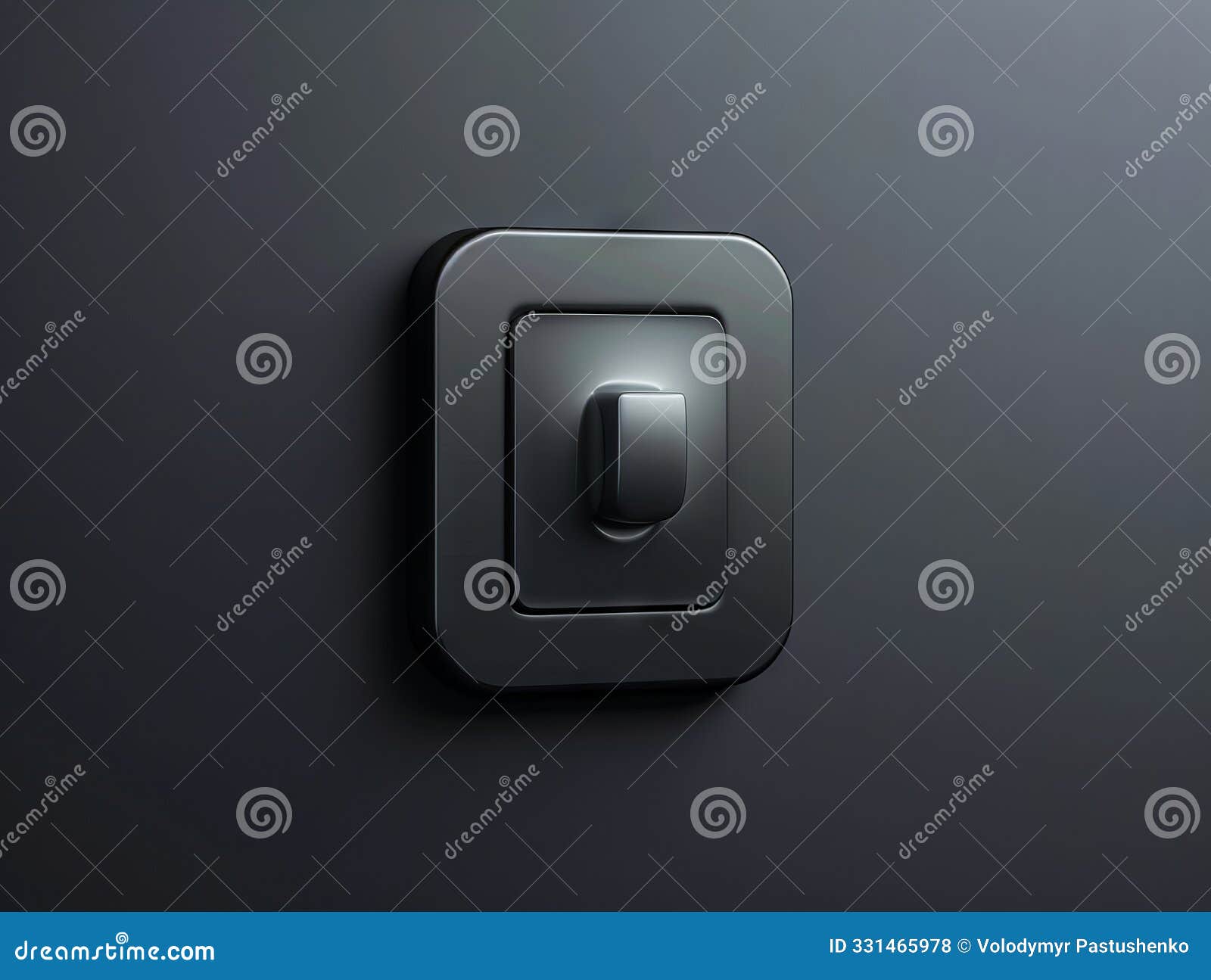 A Black Light Switch on a Dark Gray Wall Stock Photo - Image of black ...