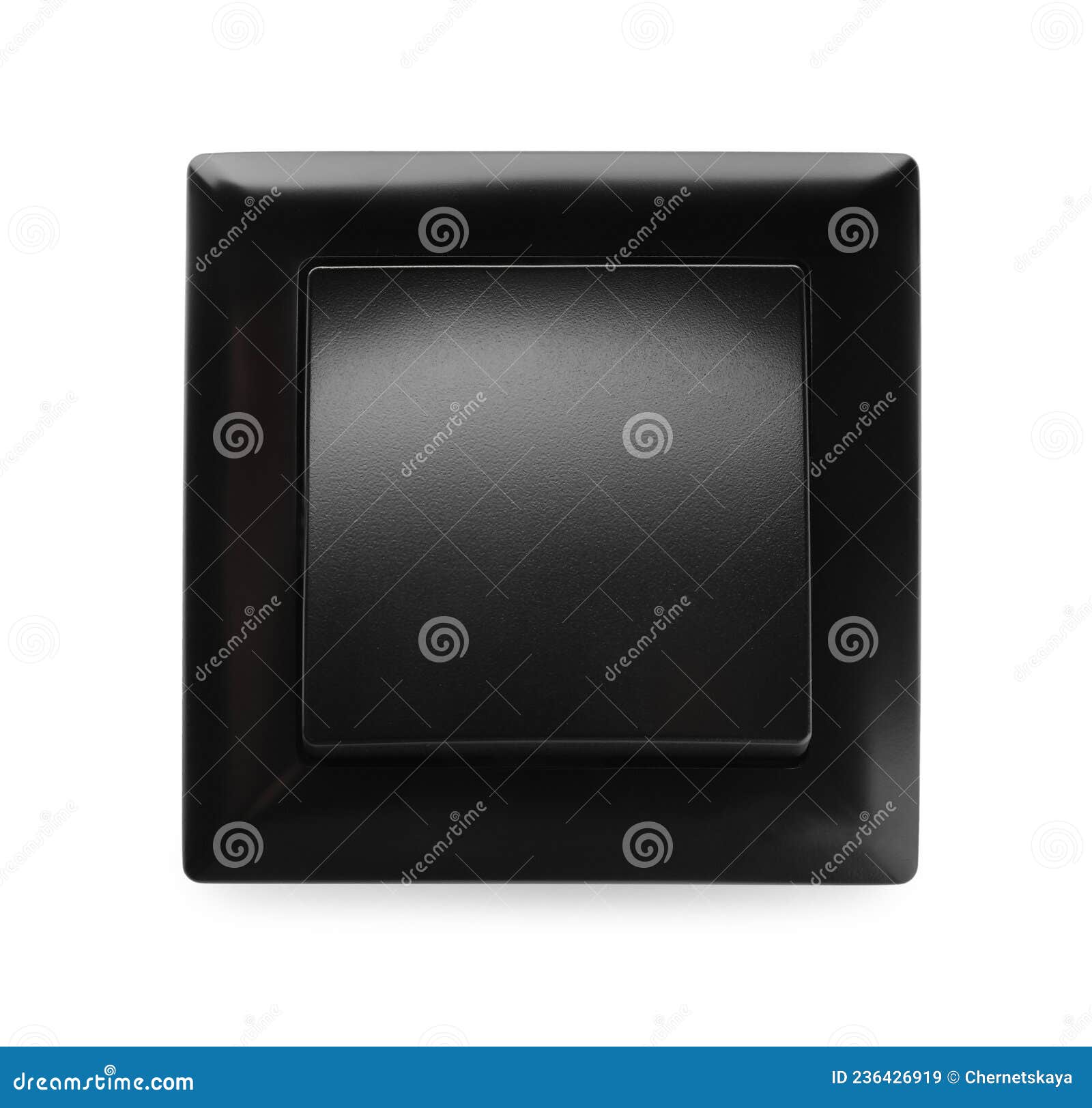 Black Light Switch Isolated on White, Top View Stock Image - Image of ...