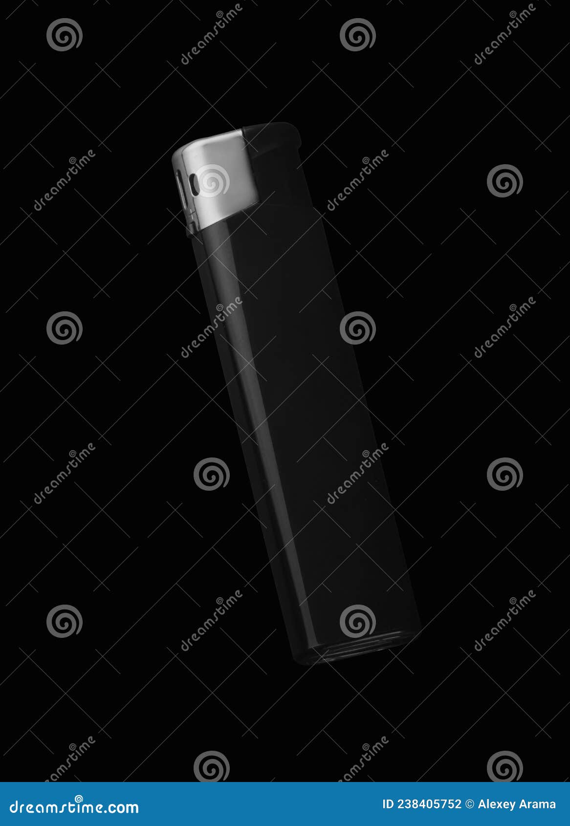 Black Lighter on a Black Background Isolated Stock Photo - Image of ...