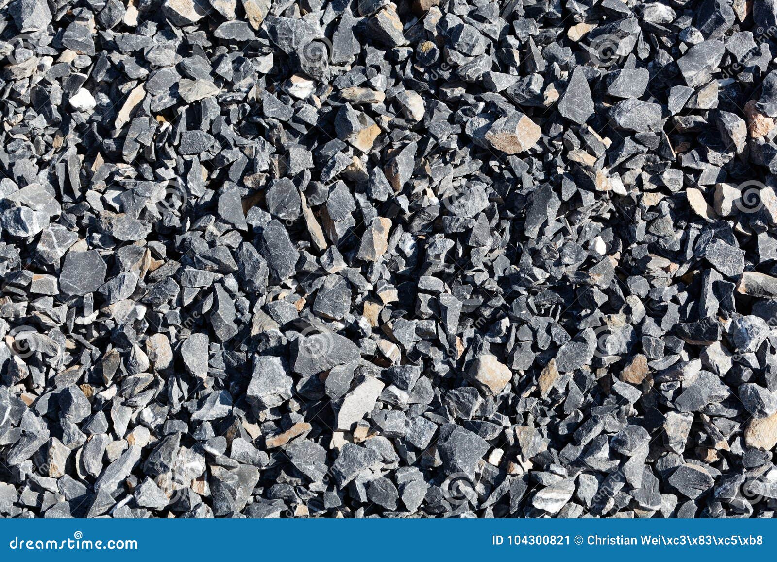Black Limestone Rubbles for Construction Stock Image - Image of smooth ...